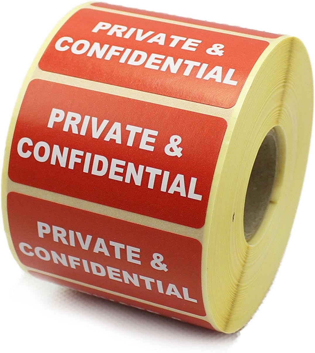 Label Metrics - Roll of 1,000 - 'Private & Confidential ' Labels ...