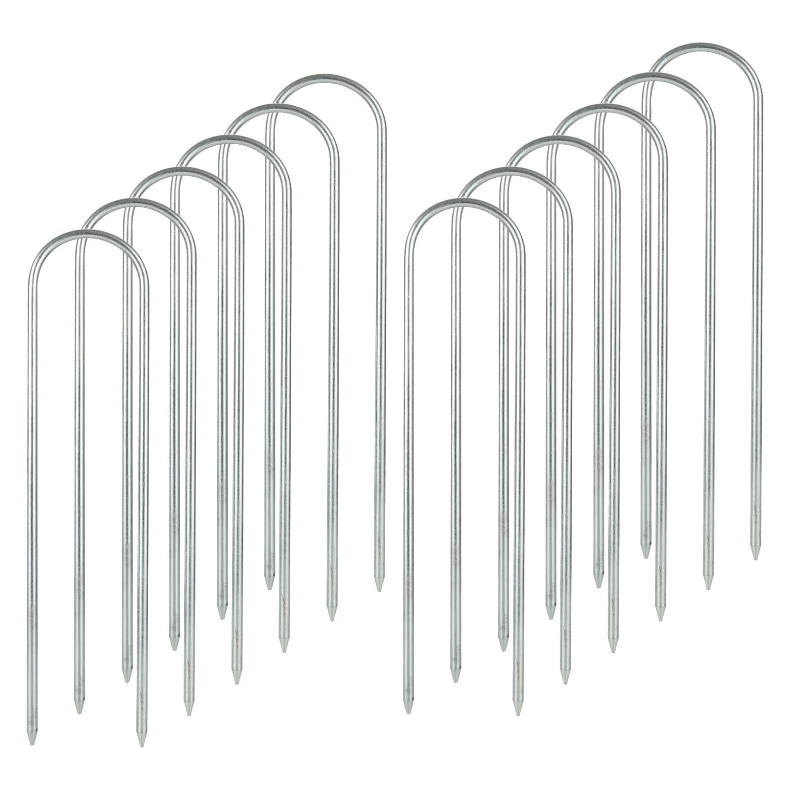 WOPPLXY 12PCS Trampoline Pegs 12inch - Heavy Duty 300mm U Shaped Tent ...