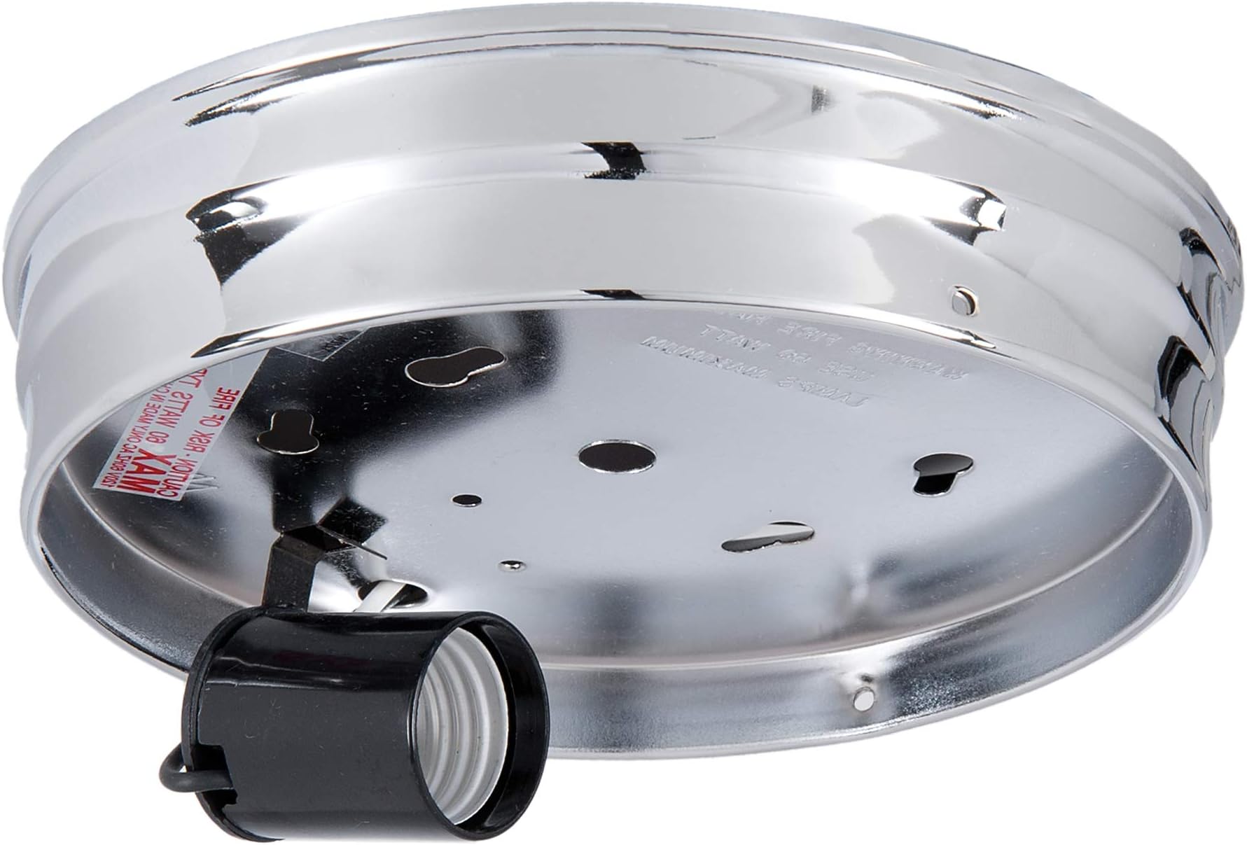 Sunlite KIT6/CH 6-Inch Kitchen Ceiling Fixture, Chrome Finish with Semi ...