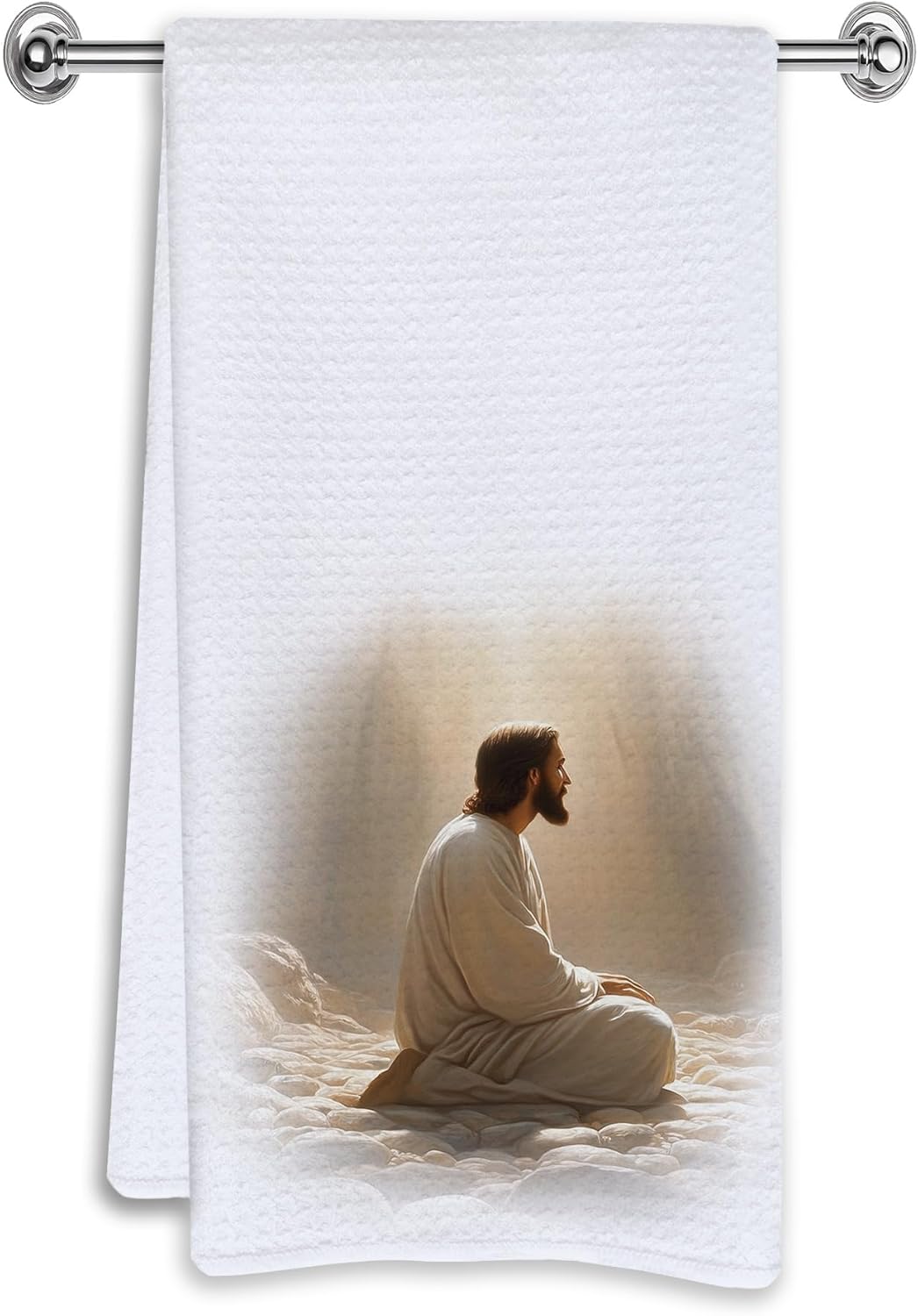 Amazon.com: OTKBD Christian Jesus Praing Kitchen Dish Towels, Christian ...