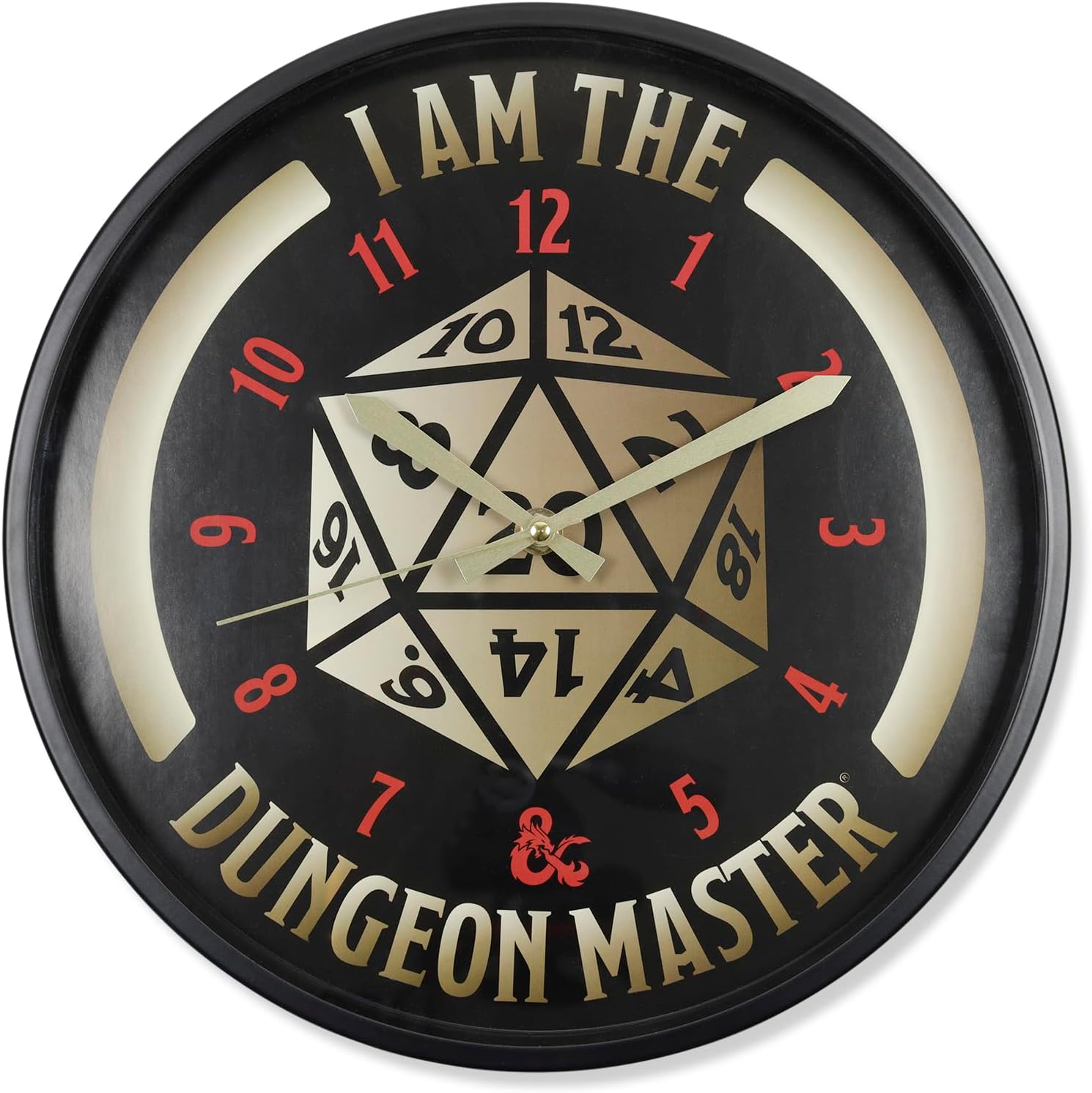 Disney Dungeons And Dragons Black Wall Clock DND3002 : Amazon.co.uk ...
