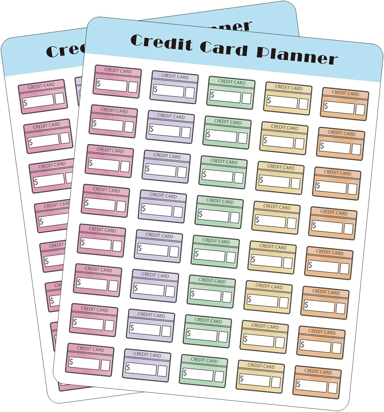 Amazon.com: Credit Card Bill Due Stickers Payment Planner Reminder ...