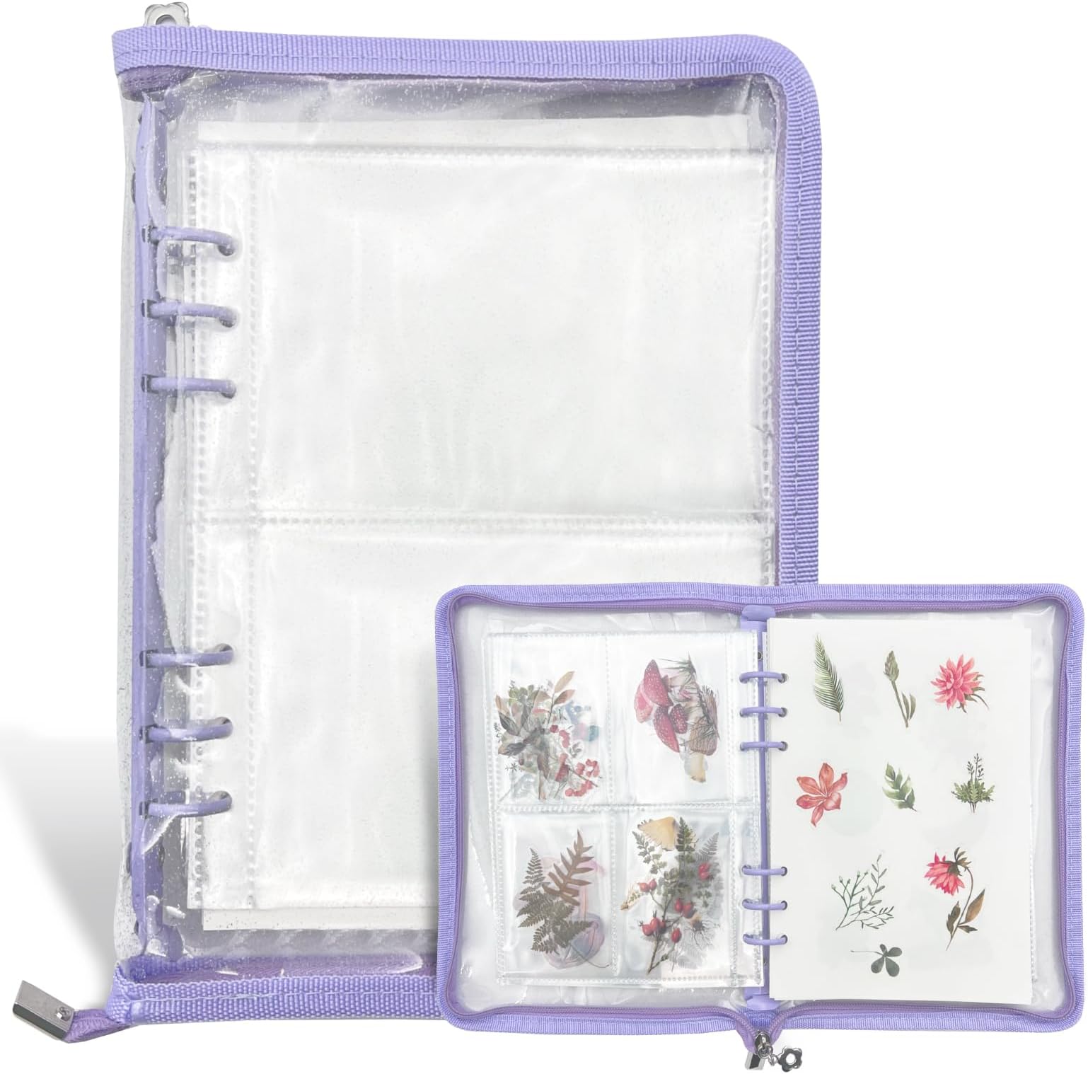 Amazon.com: 144 Slots Wisteria Flower Nail Art Sticker Storage Book ...