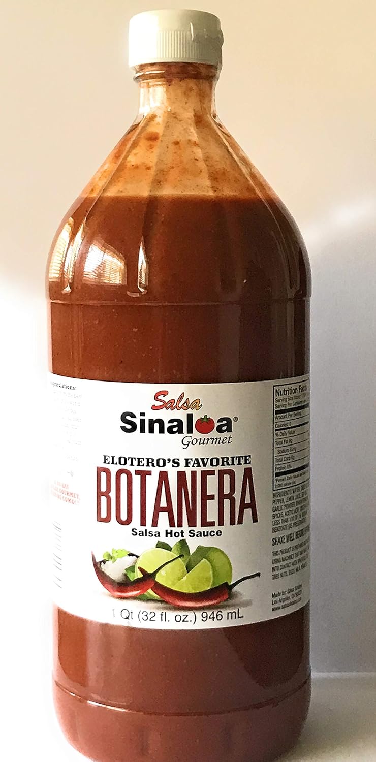 Amazon.com : Salsa Sinaloa Botanera Hot Sauce 32 oz : Grocery & Gourmet ...