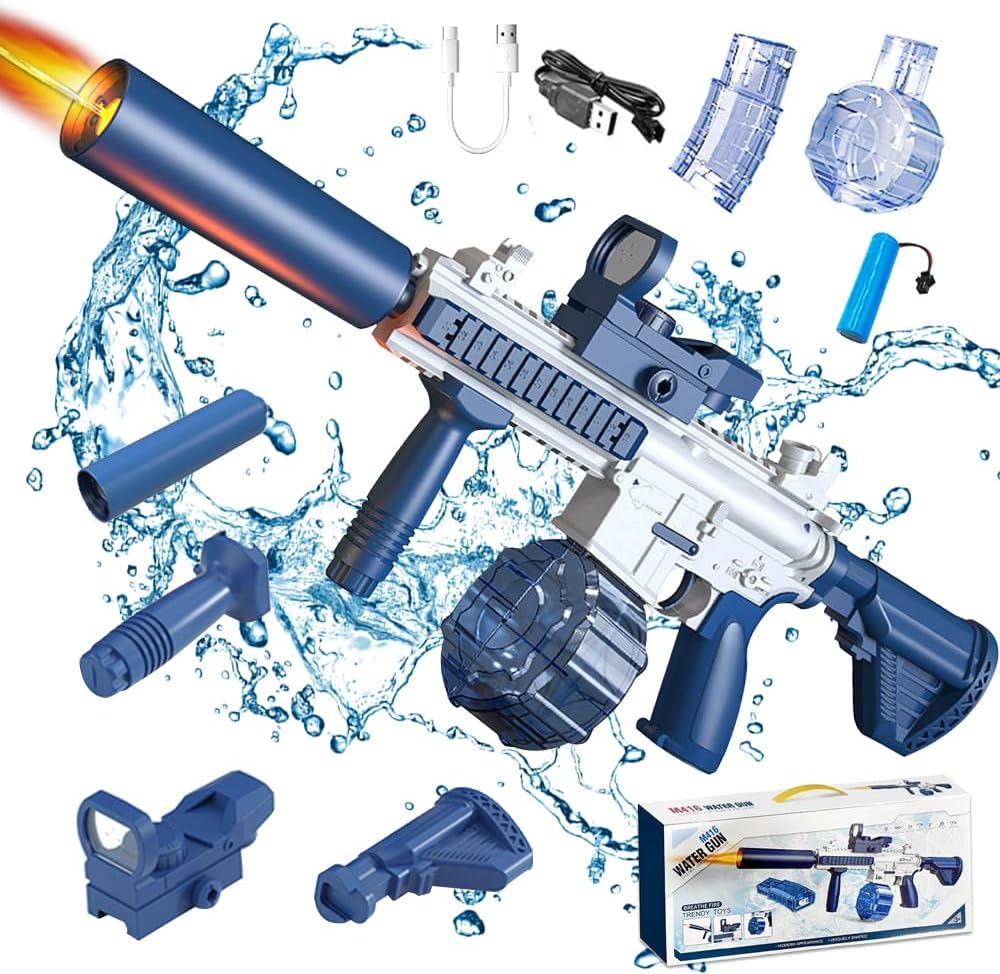 NAVESO Electric Water Gun, Automatic Electric Water Gun Light up ...