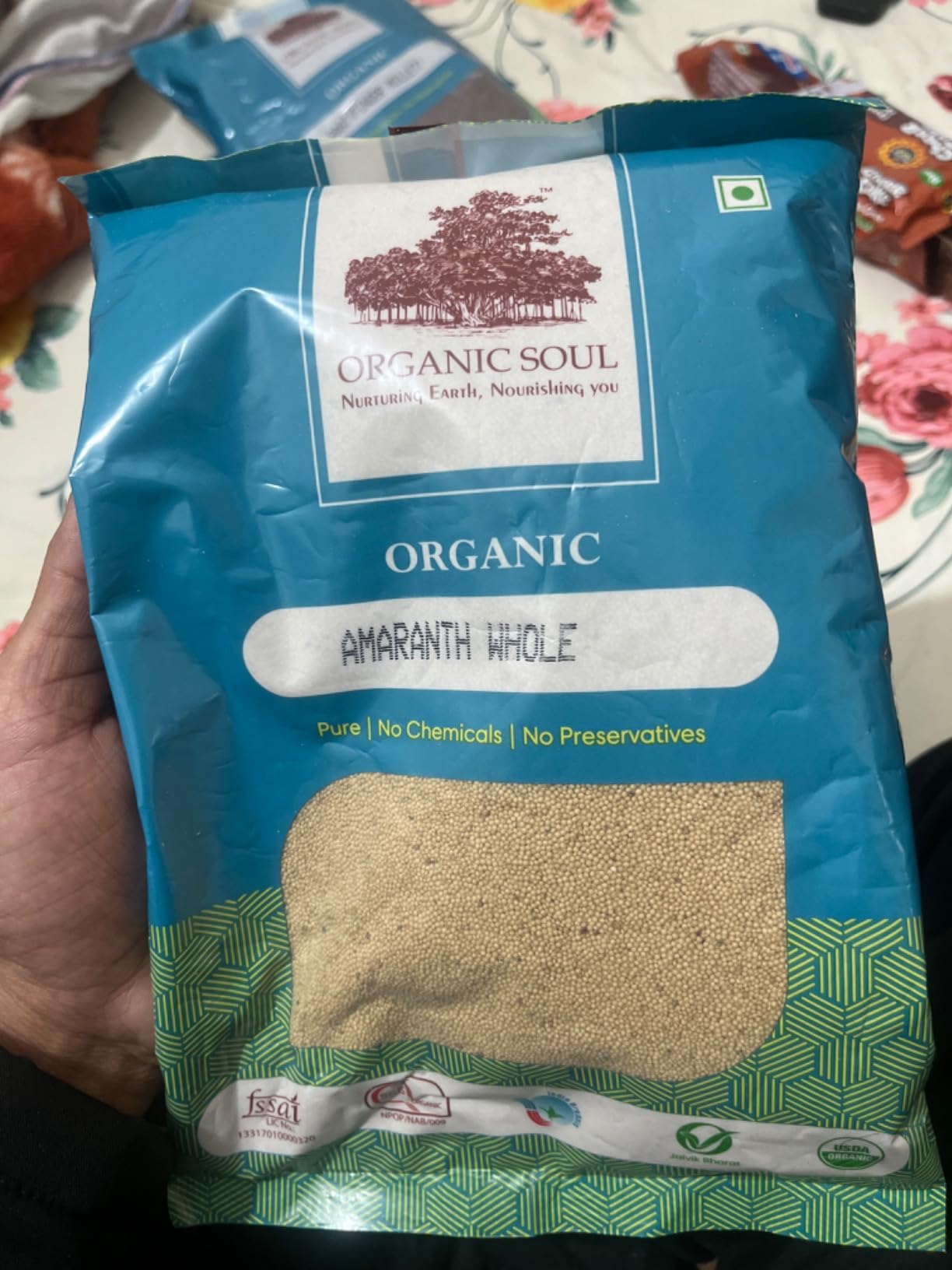 Organic Amaranth Whole (Rajgira) Seeds - 900gram | Rich in Fiber and ...