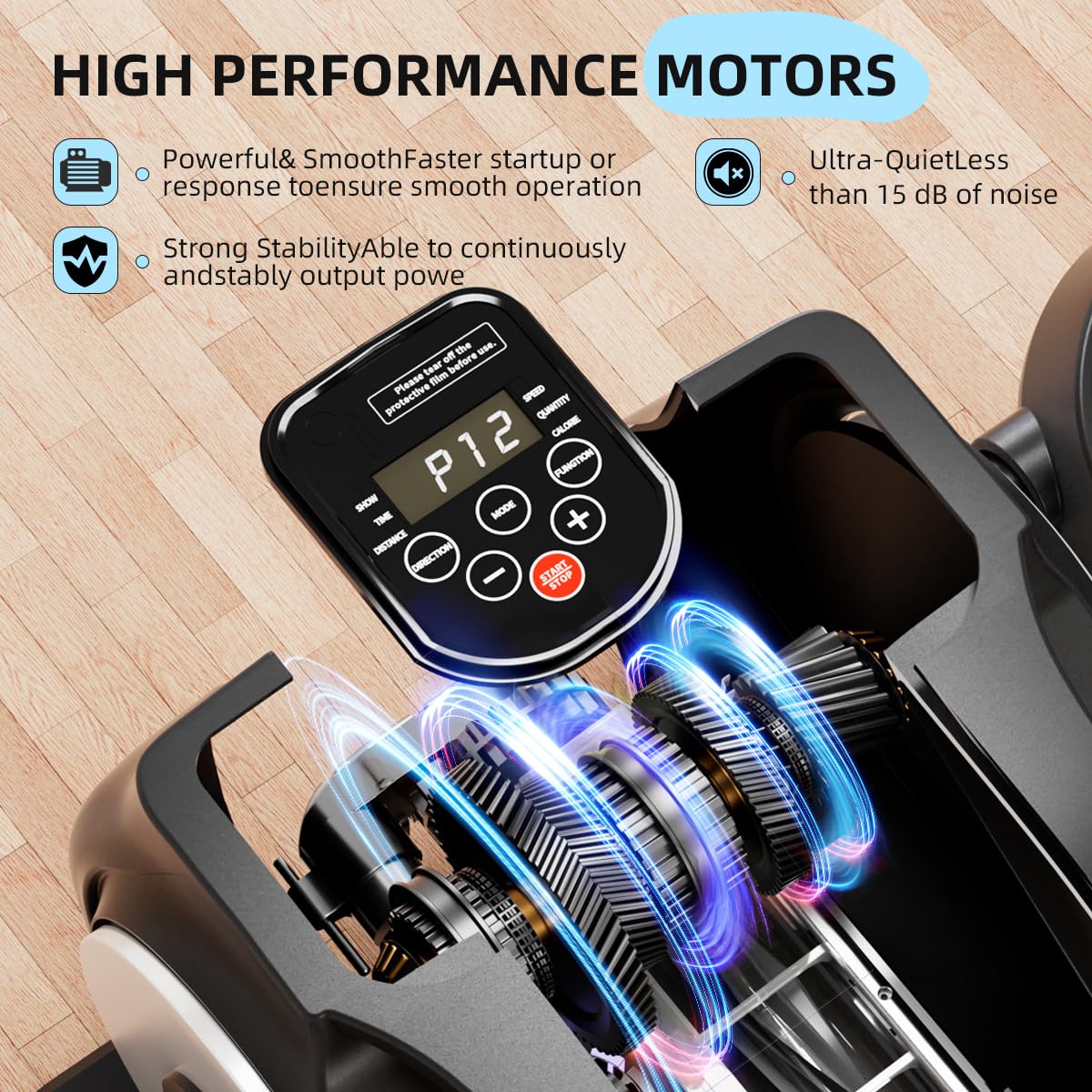 Snapklik.com : Under Desk Elliptical Machine, Electric Ellipse Leg ...