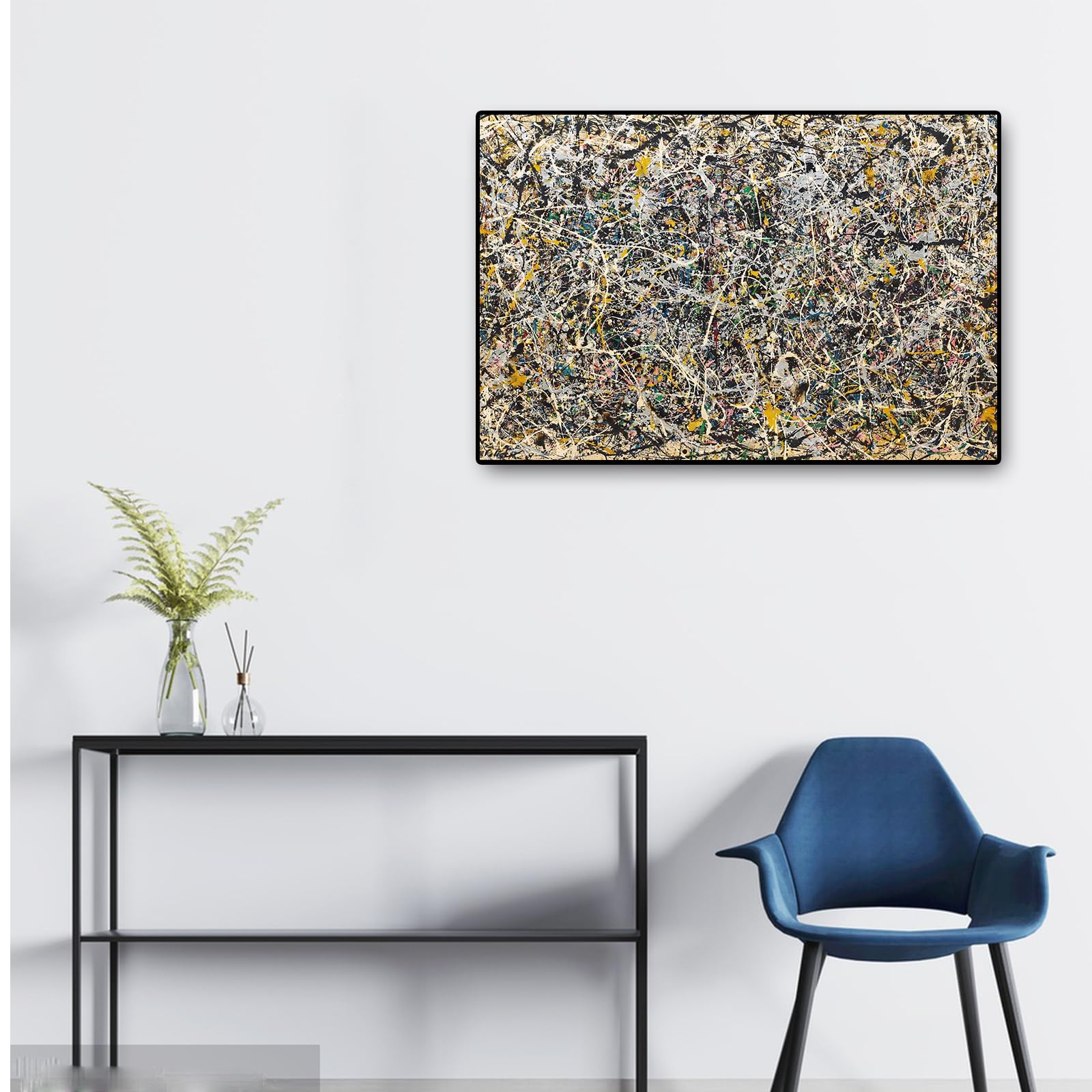 Jackson Pollock Papel De Parede Quadro Abstrato Moderno Jackson