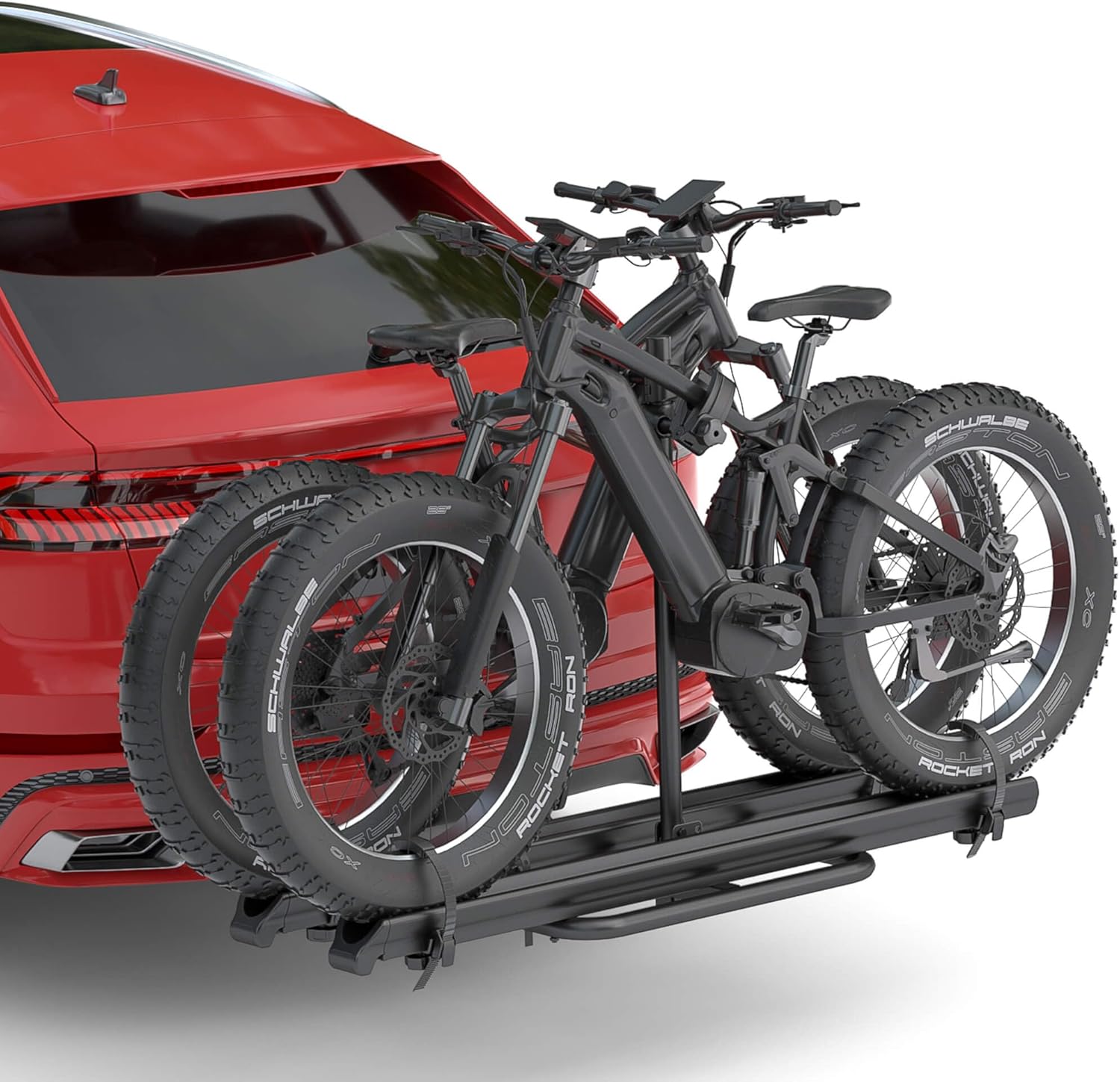 Amazon.com: HOPE YOU READY 2 EBike Rack with Ramp, 2'' Hitch Mounted Bike Racks, 200lbs Capacity ...