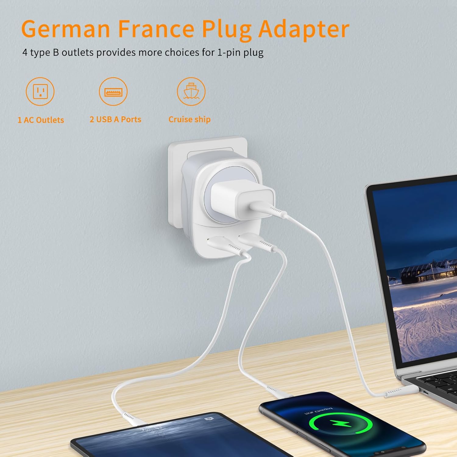 2 Pack Type E/F Travel Power Plug Adapter Review