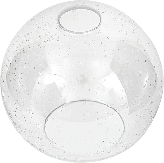 Aywynn Clear Seeded Bubble Effect Glass Lamp Shade Replacement Globe ...