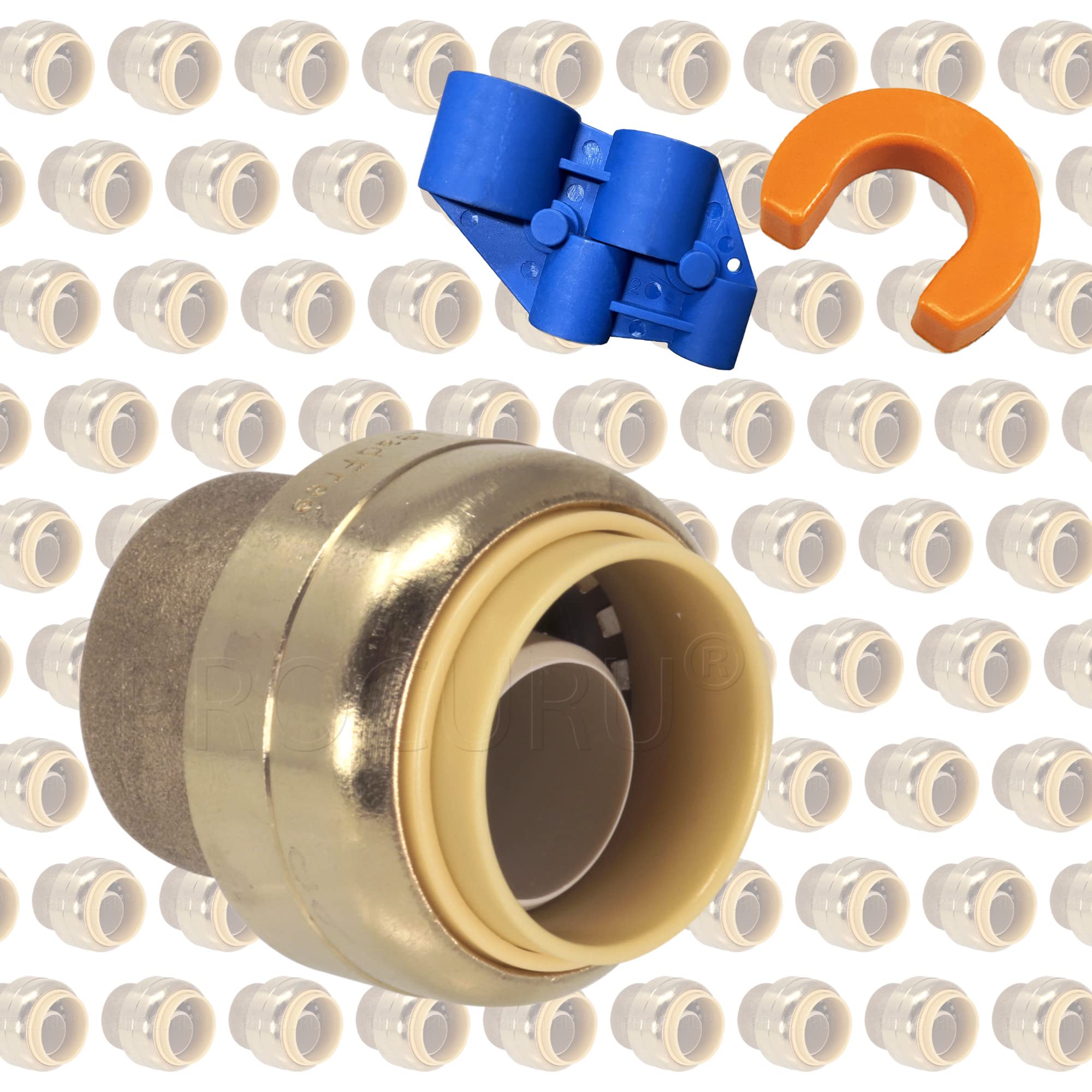 Snapklik.com : 60-Pack PROCURU 1 Inch Pushfit End Cap, Push To Connect ...