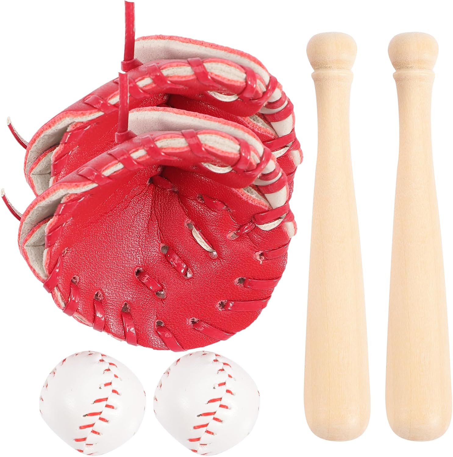 Amazon.com: Toyvian Miniature Sports Set - Baseball Bat, Glove & Cake ...
