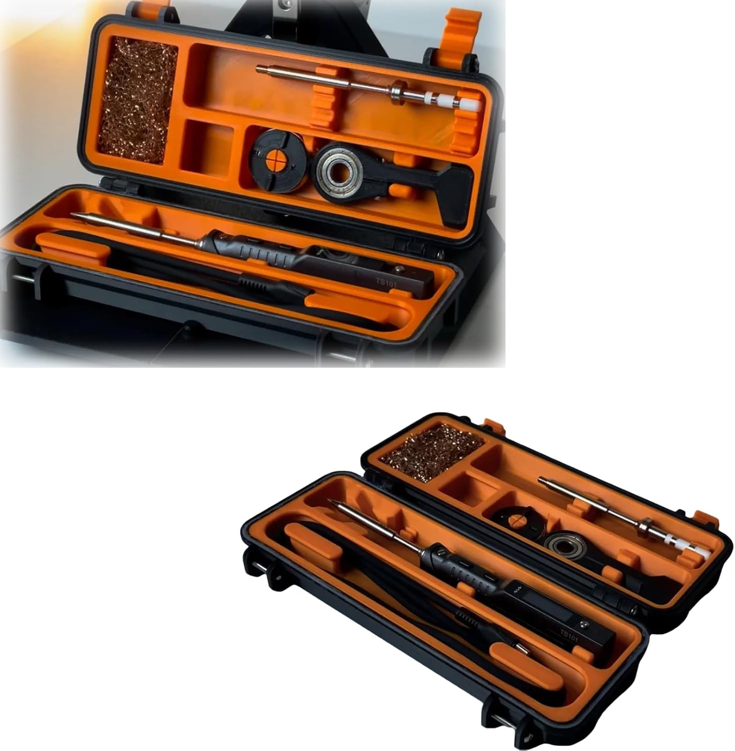 Durable storage box for TS100/TS101 soldering irons, with custom ...