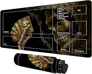 Amazon.com: TCG Playmat with Zones Zombie Game Play Mat Table Pad ...