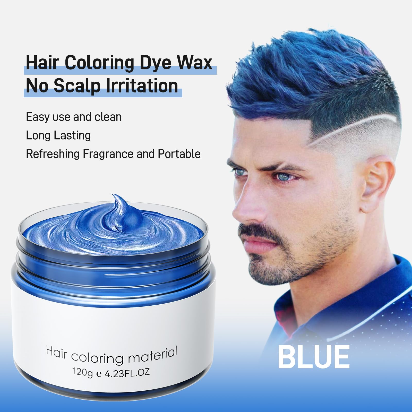 Dark Blue Hair Dye Men