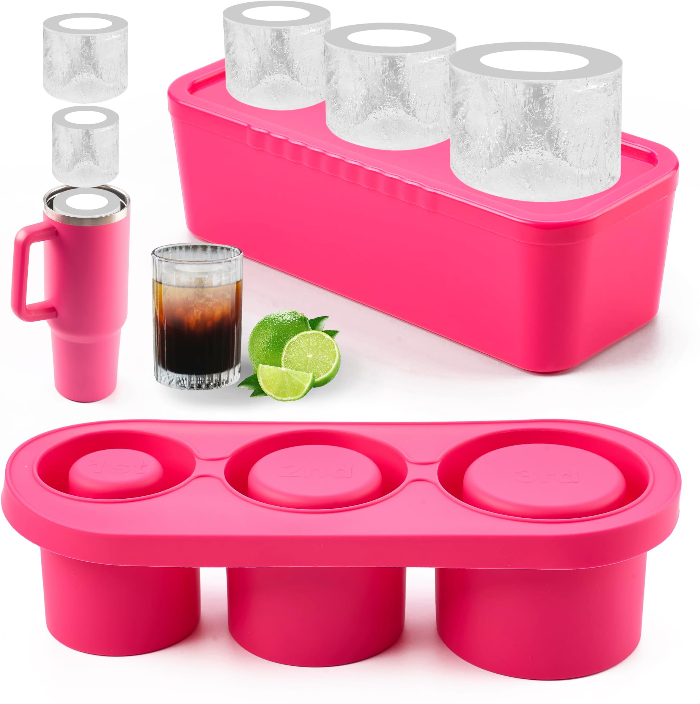 Amazon.com: Ice Cube Tray for Stanley Cup 40oz Tumbler, Silicone ...