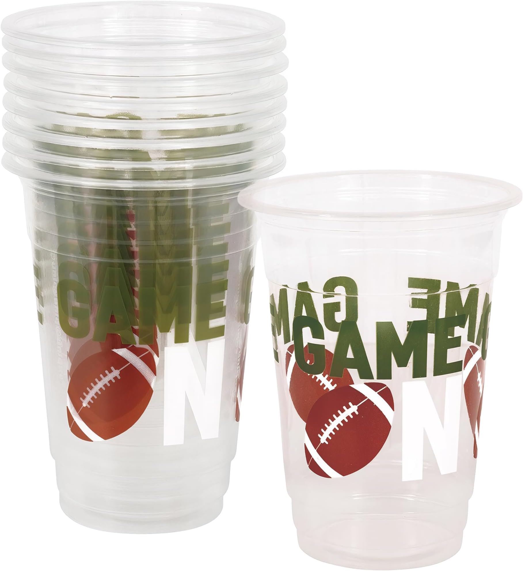 Amazon.com: Football-Themed Brown Plastic Cups - 16 oz. (Pack of 25 ...