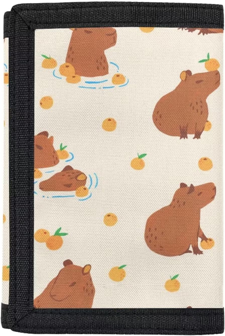 Amazon.com: INSTANTARTS Cartoon Capybara Wallet for Teen Girls Boys ...