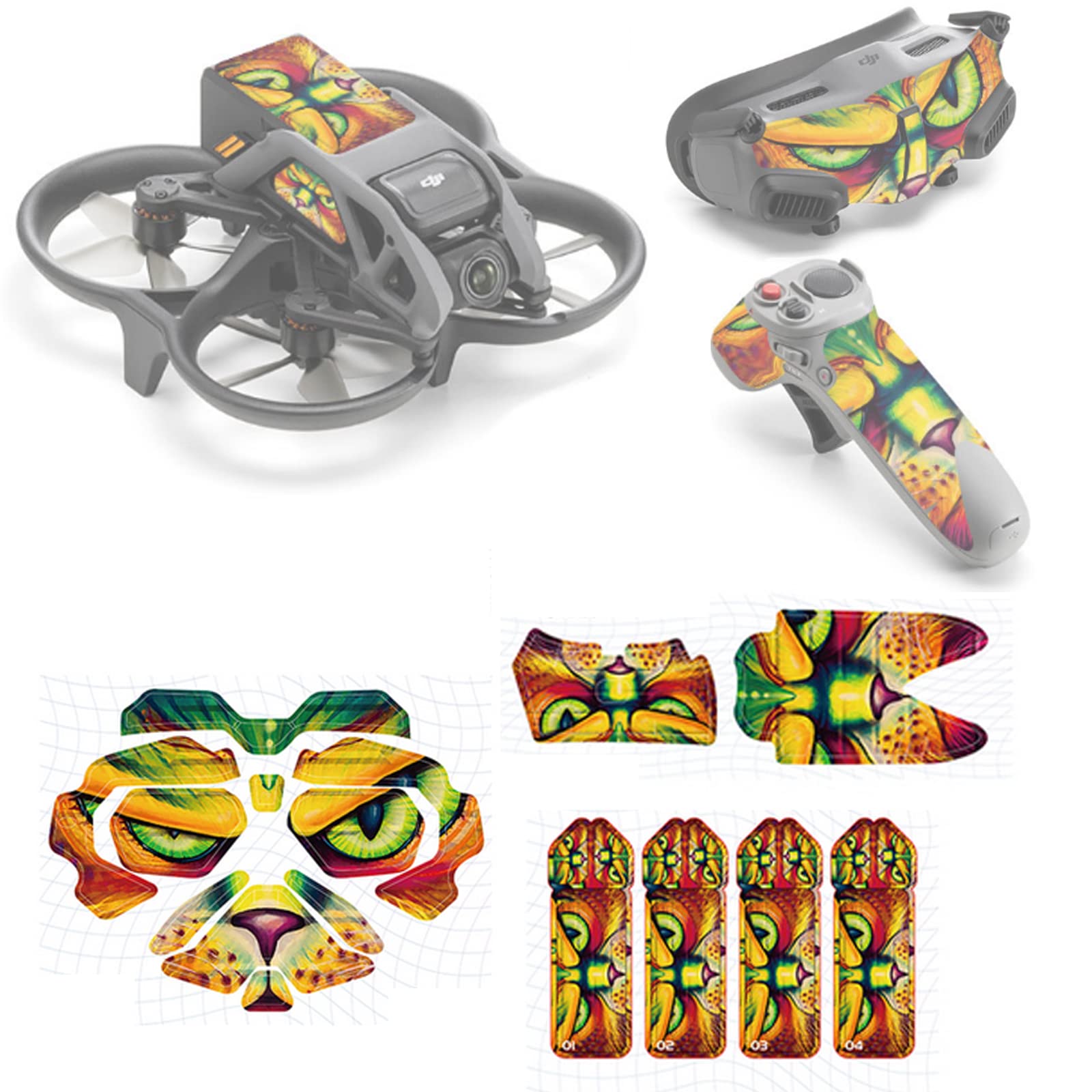 Honbobo Avata Stickers Compatible with DJI Avata Sticker Set Compatible ...