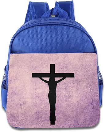 Amazon.com | Kids Jesus Cross School Backpack Bag For Girls Boys (pink ...