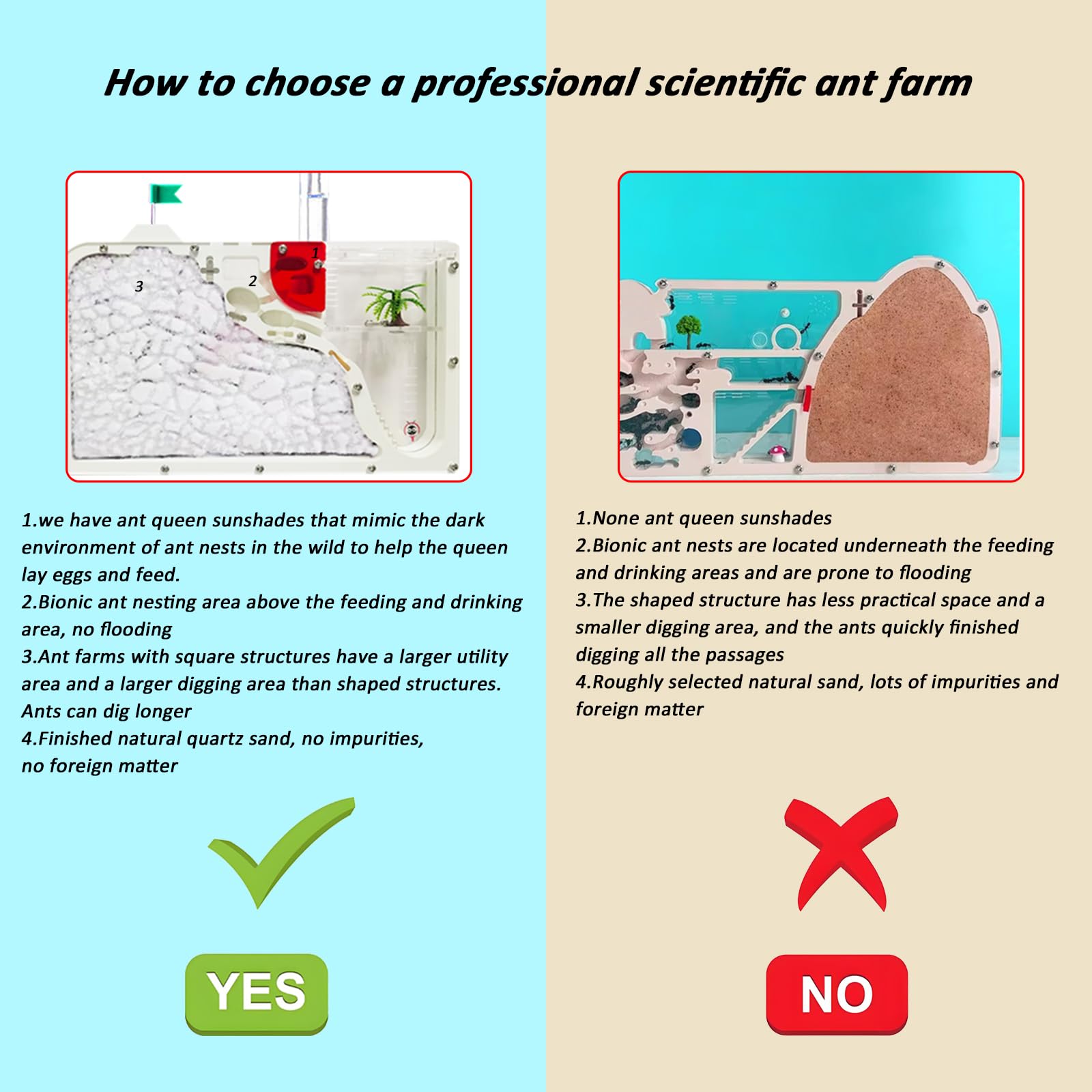 Snapklik.com : Sand Ant Farm Castle For Kids,Large Ant Habitat To Study ...