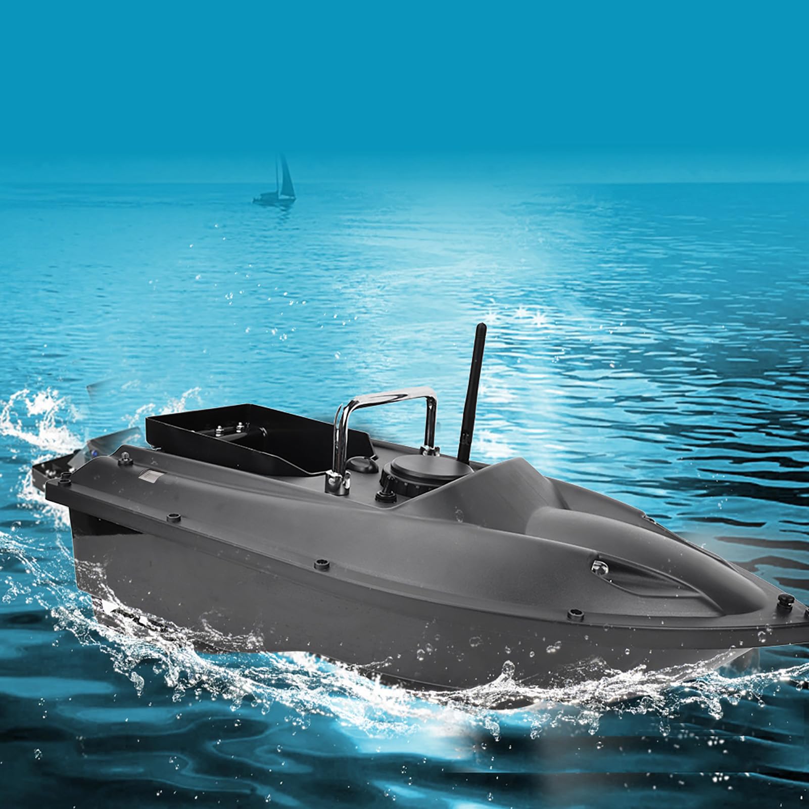 Amazon.com: Airshi ABSStainless Steel RC Fish Lure Boat, 3H Standby ...