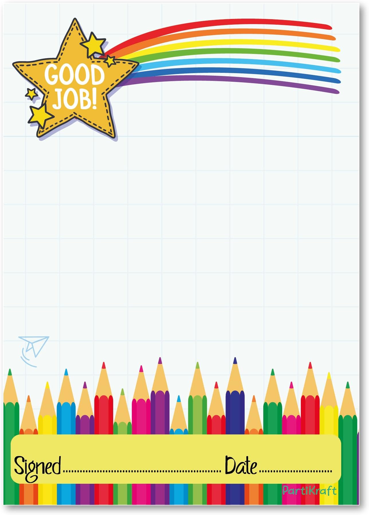 Good Job Note Home - Rainbow Pencil Design - Teachers Reward ...