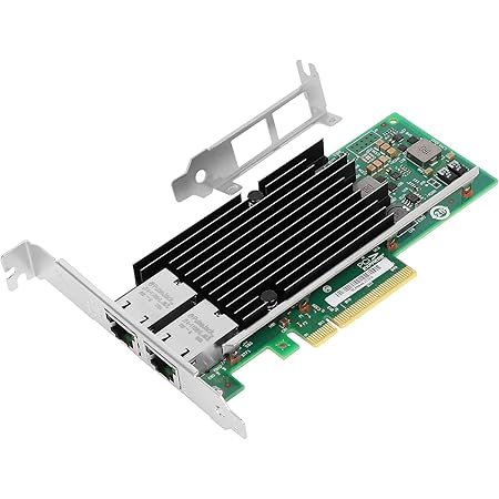 Amazon.com: 10Gb PCI-E NIC Network Card, Dual Copper RJ45 Port, with ...