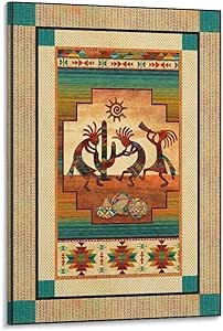 Amazon.com: Southwestern Cactus Sunset Kokopelli Poster Southwestern ...
