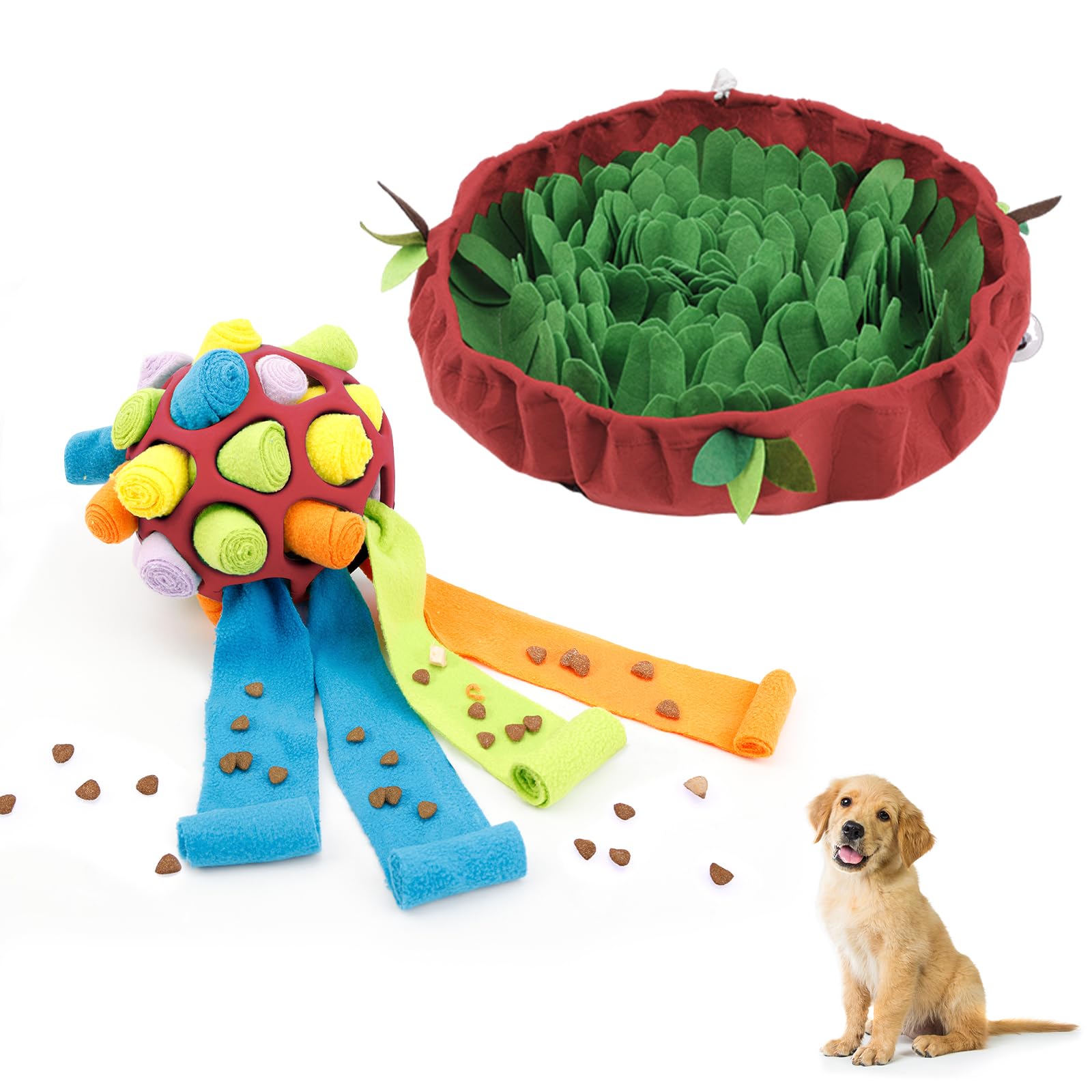 Amazon.com : PLYFOU Snuffle Ball for Dog Interactive Pet Sniffle Toy ...