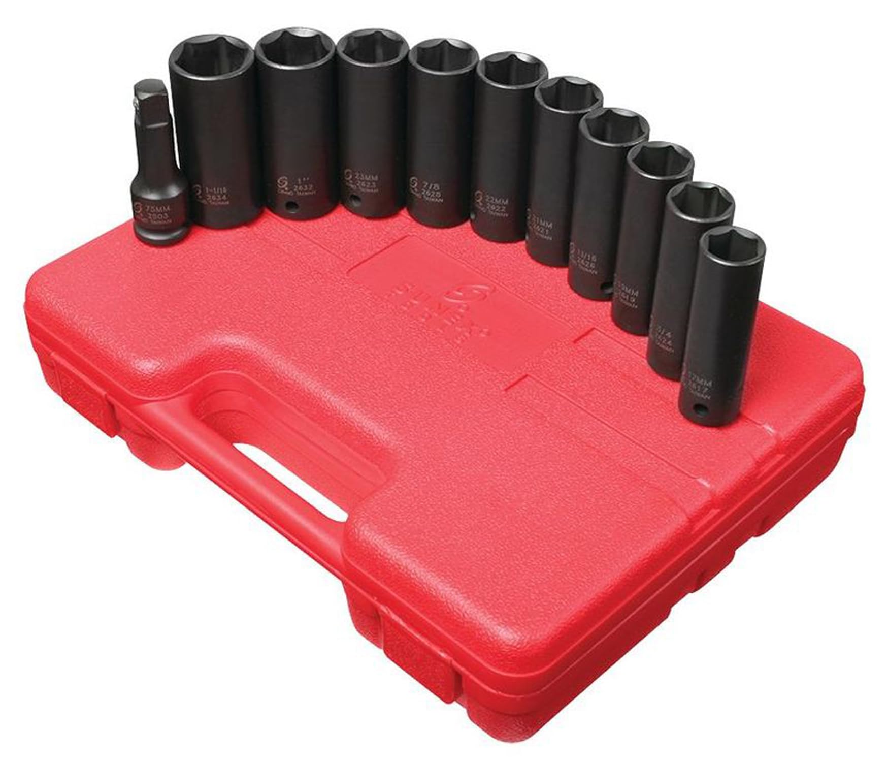 Extra Thin Wall Sockets Sets Impact Socket Set (3 Piece), Extra Long