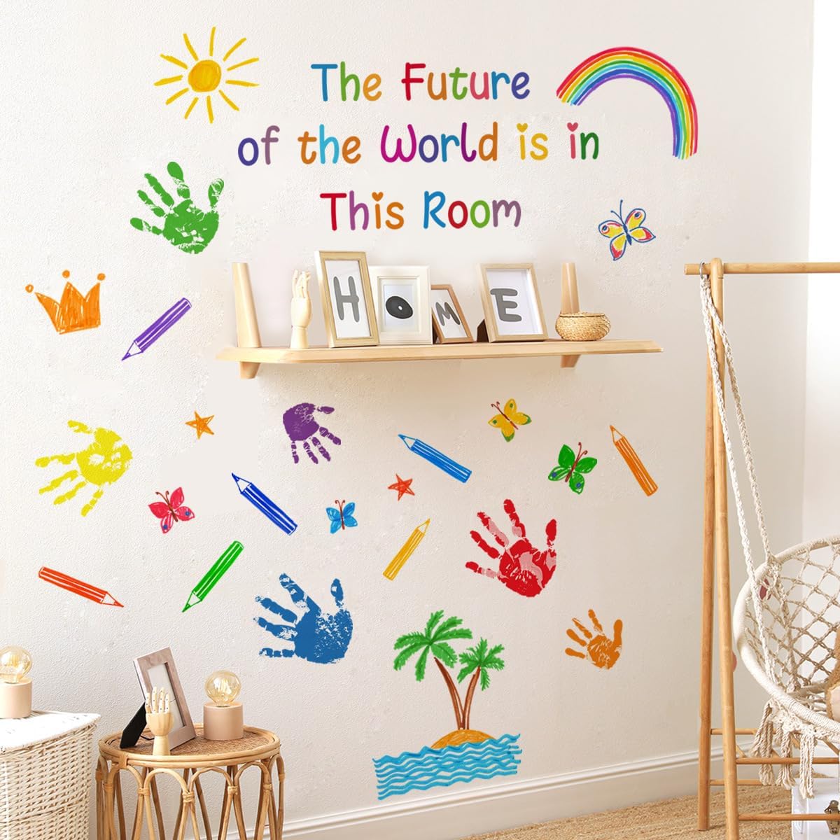 Amazon.com: DRWSSR Colorful Inspirational Quotes Wall Stickers Vinyl ...