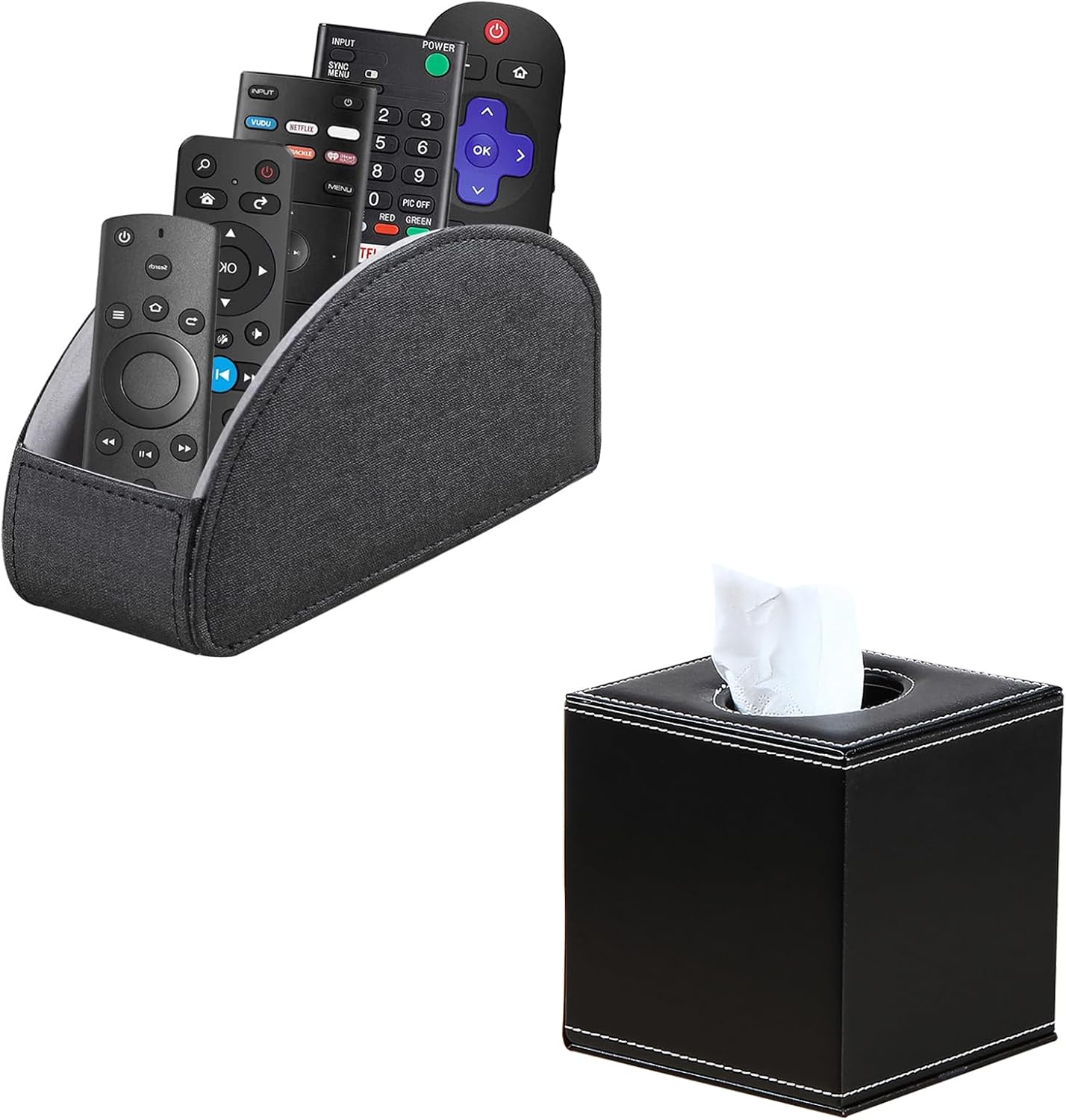 Amazon.com: TV Remote Control Holder + Tissue Box Cover Square : Home ...