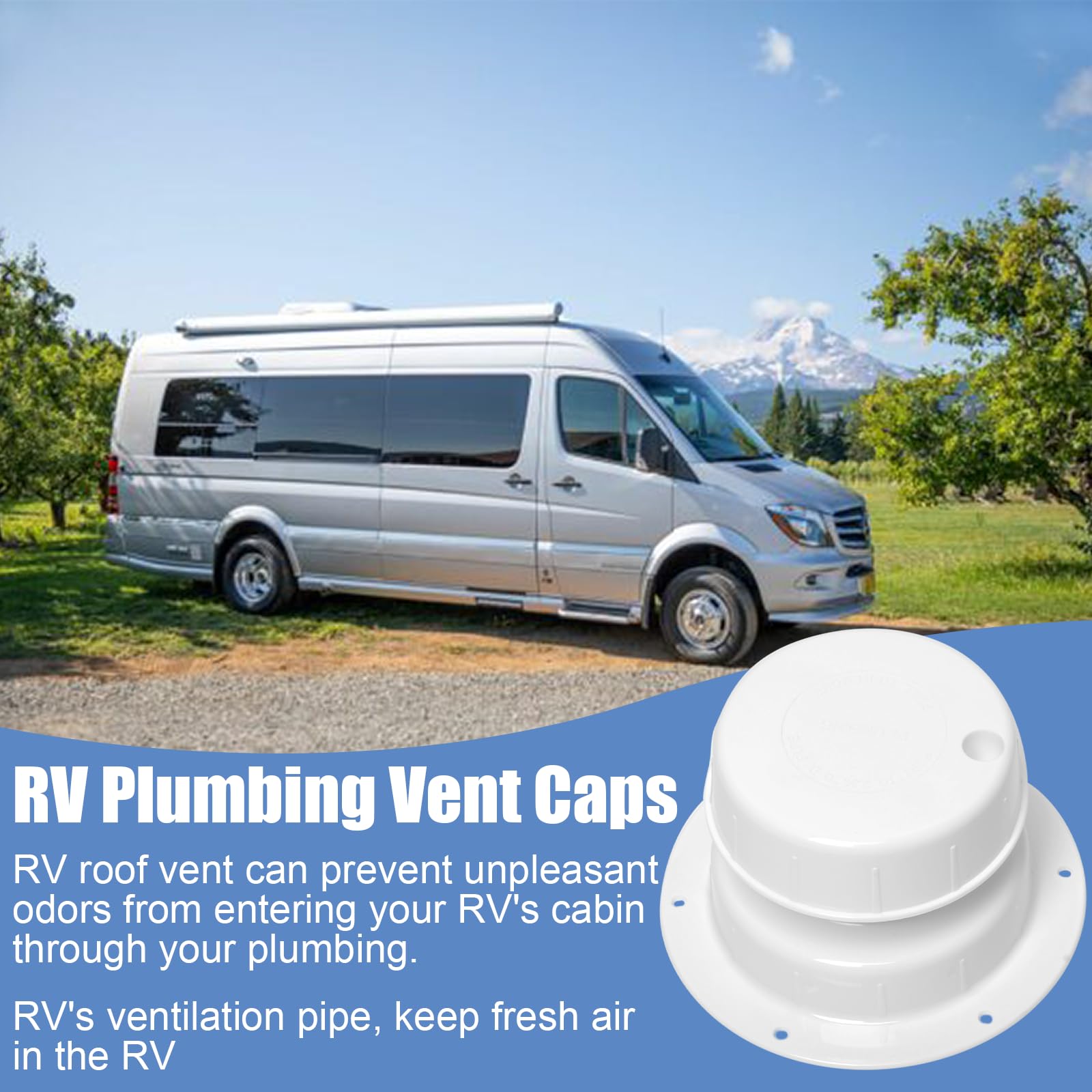 Snapklik.com : Wadoy RV Plumbing Vent Caps - RV Roof Sewer Vent Cover ...