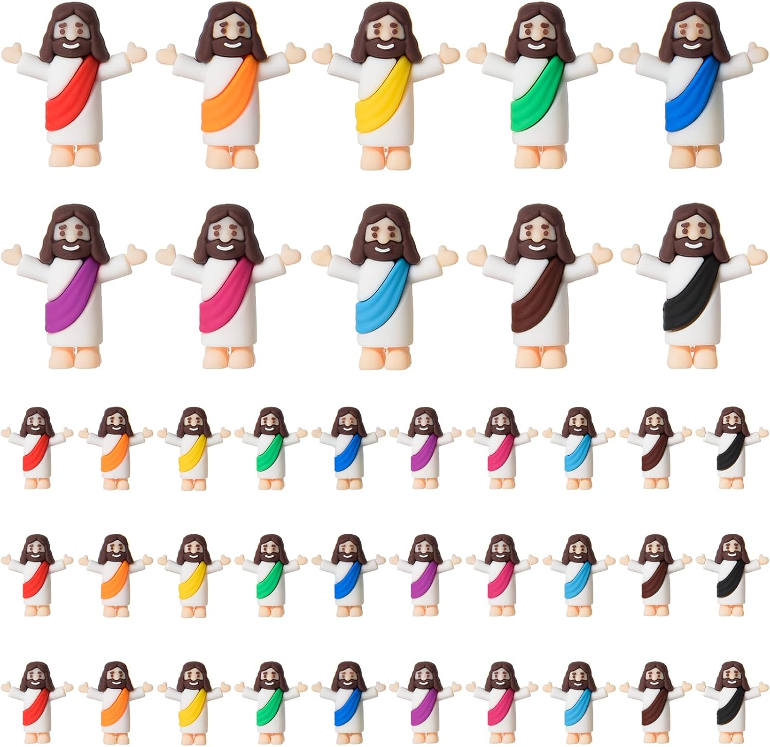 Amazon.com: ARCHCRTC 40 Pcs Little Jesus Figurine Miniature Tiny Jesus ...