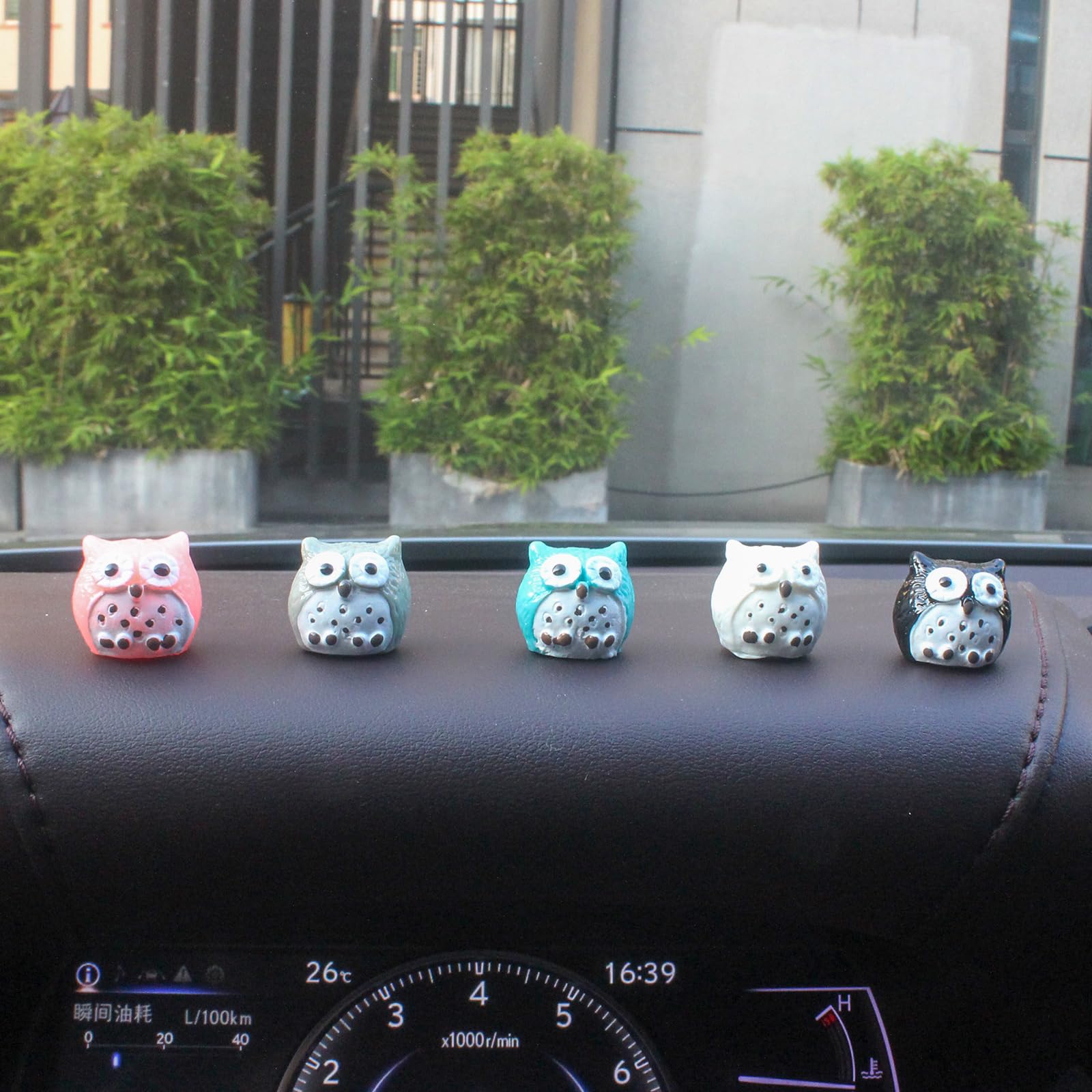 Amazon.com: Refintural Cute Car Accessories - 10 Pcs Resin Mini Owls ...
