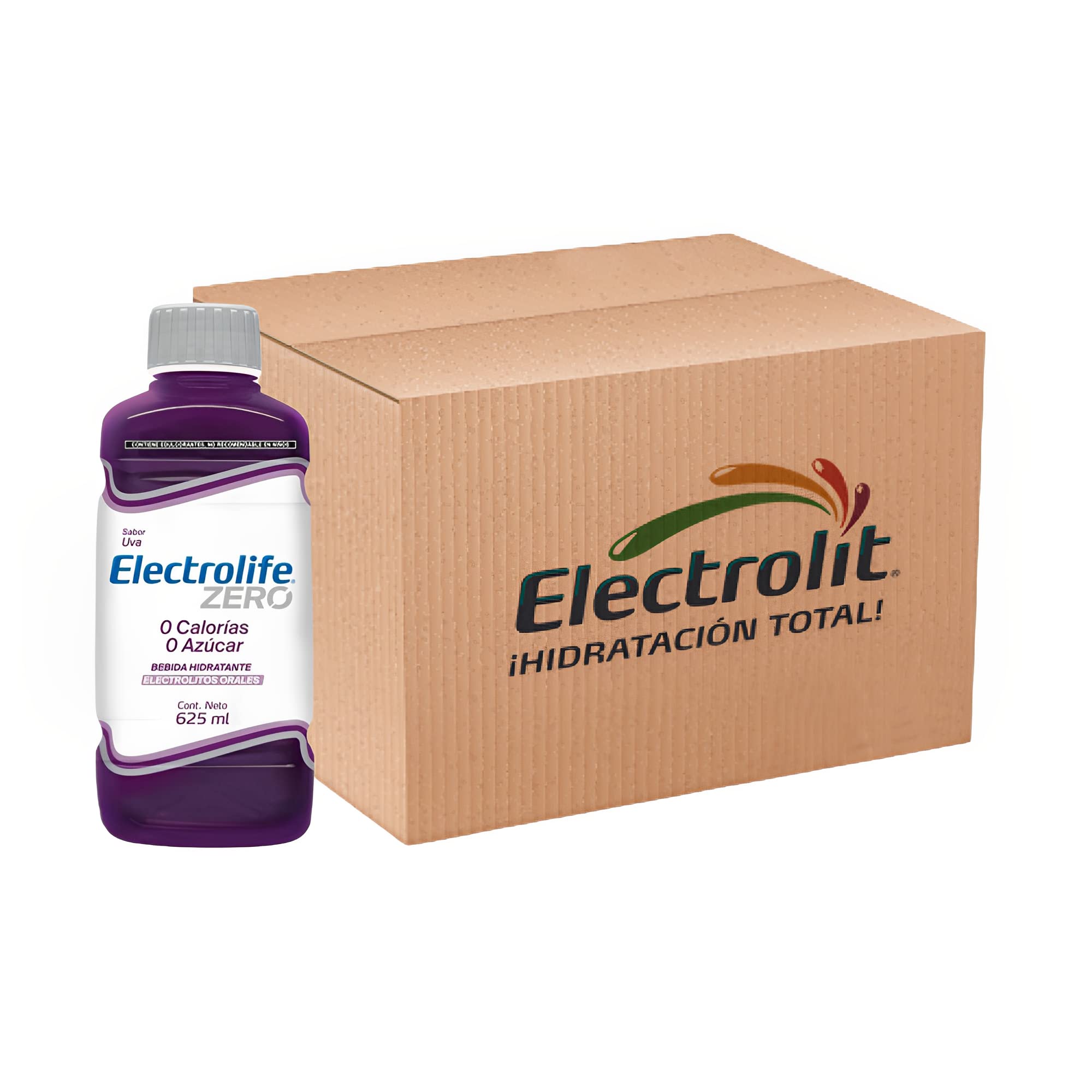 Electrolit ZERO Azúcar ELECTROLIFE Suero Rehidratante Sabor Uva 625ml ...