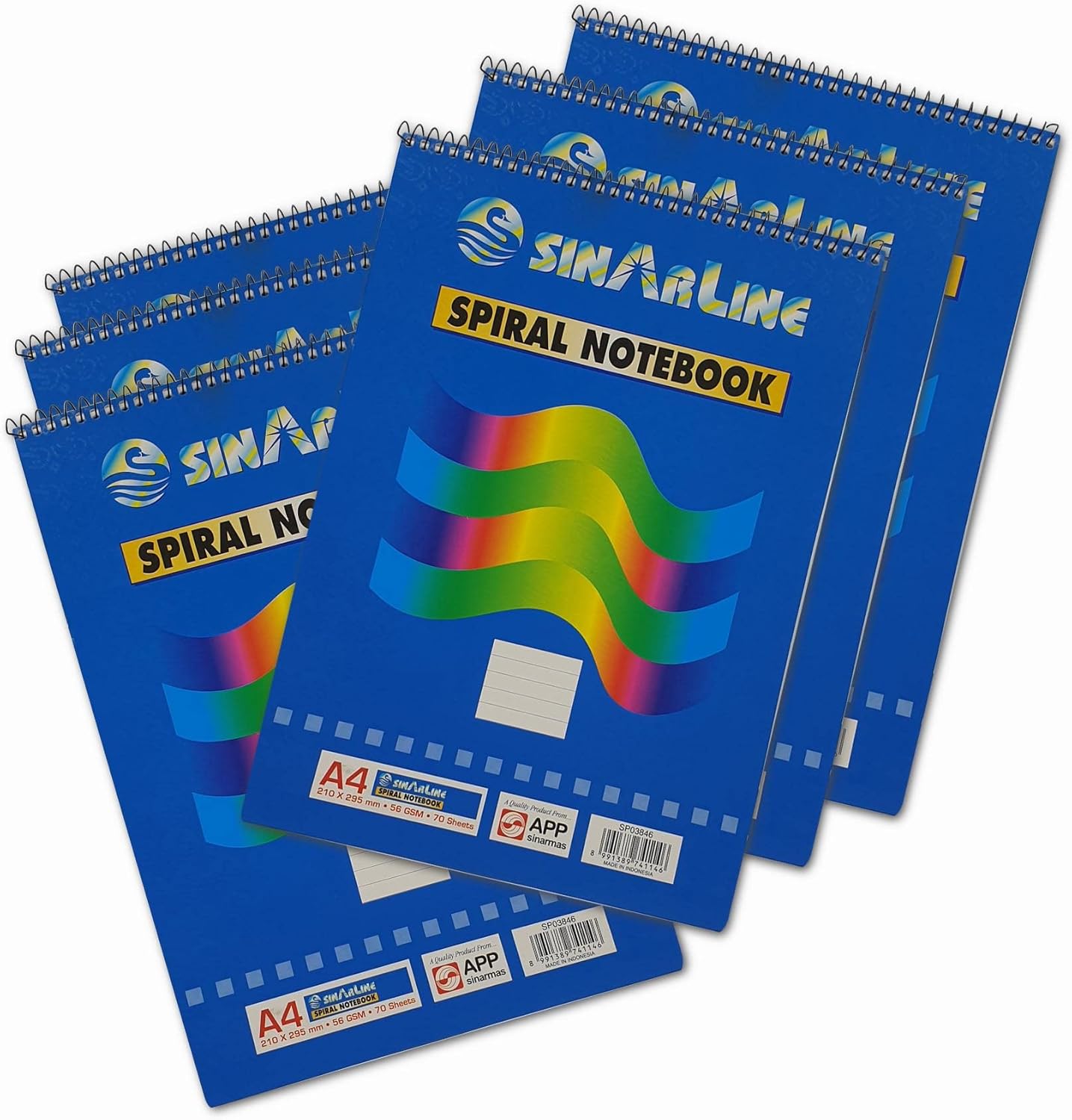 Sinarline Top Spiral Notebook A4 SP03846 Pack Of 6pcs Buy Online At Sinarline Top Spiral Notebook A4 SP03846 Pack Of 6pcs Buy Online At
