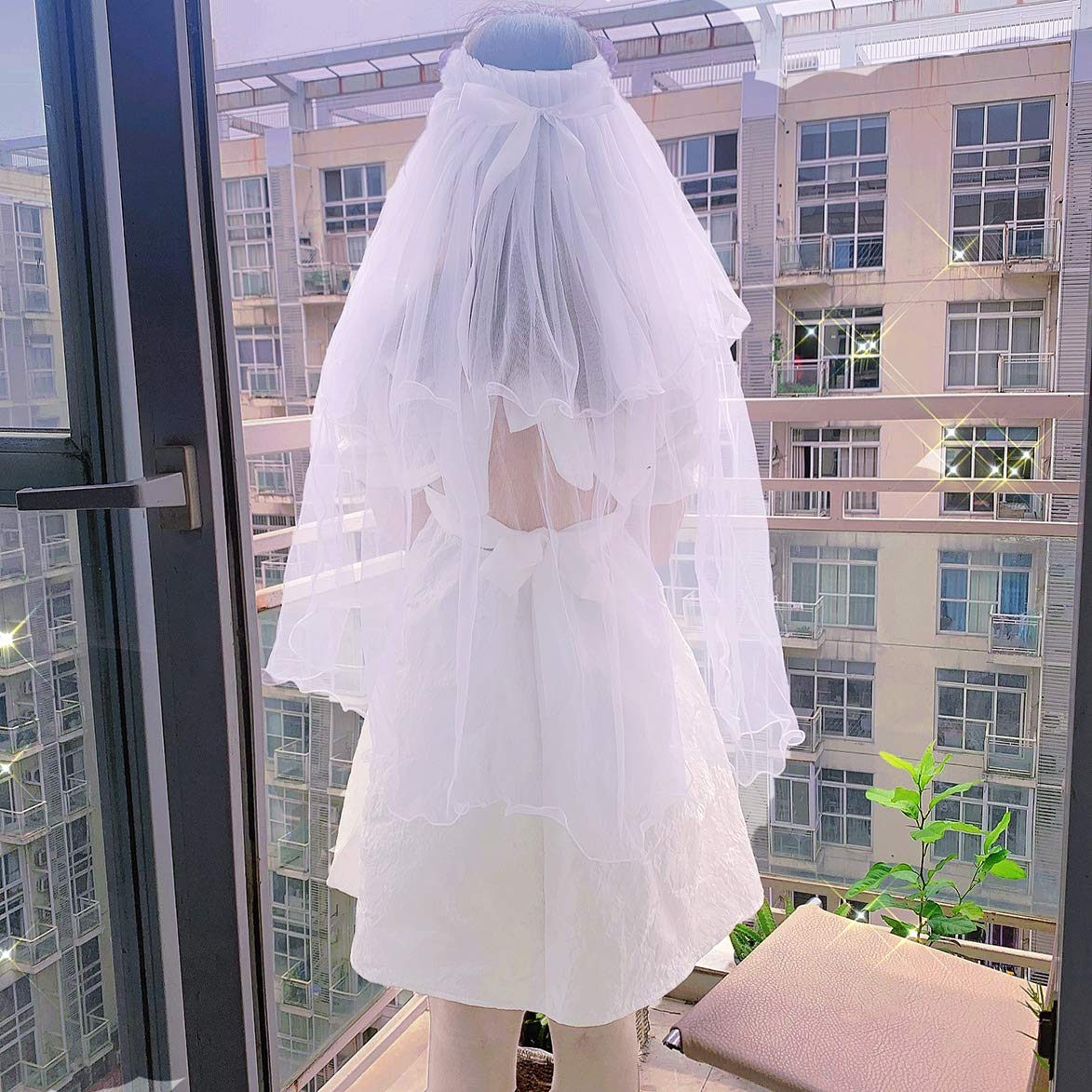 Snapklik.com : Flower Girls Veils, Girls Veil Girls White Pearl Center ...