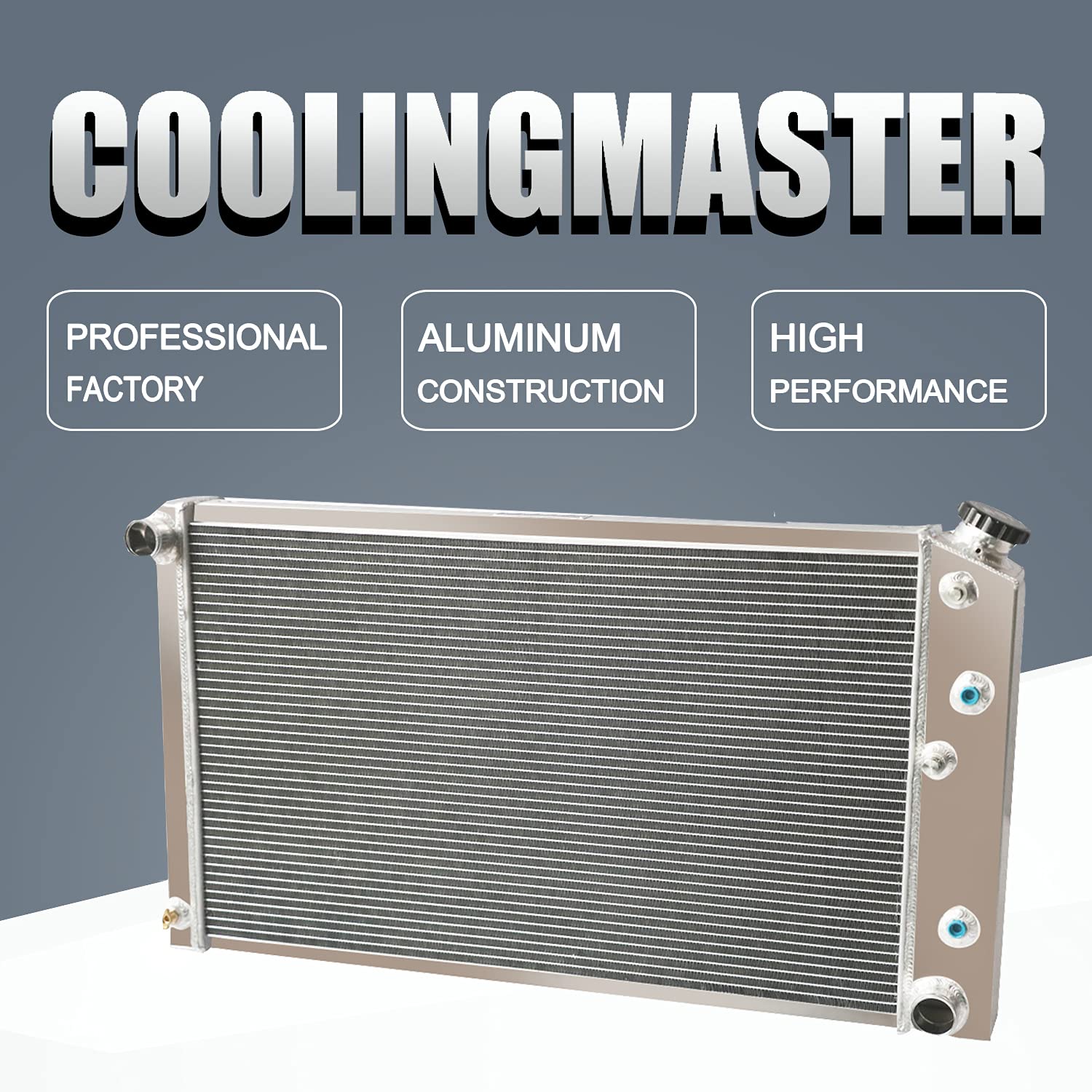 Snapklik.com : ECMRAD 4 Rows Core Aluminum Radiator Compatible