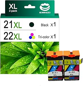 Amazon.com: Replacement 21XL 22XL Ink Cartridge Compatible for Dell ...