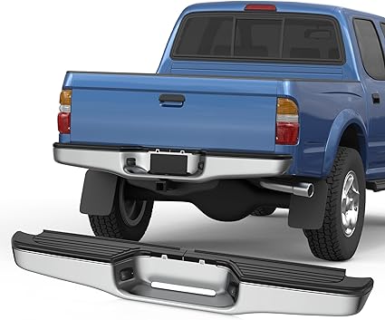 Amazon.com: KUIPERAUTO Chrome Rear Step Bumper Assembly Compatible for ...