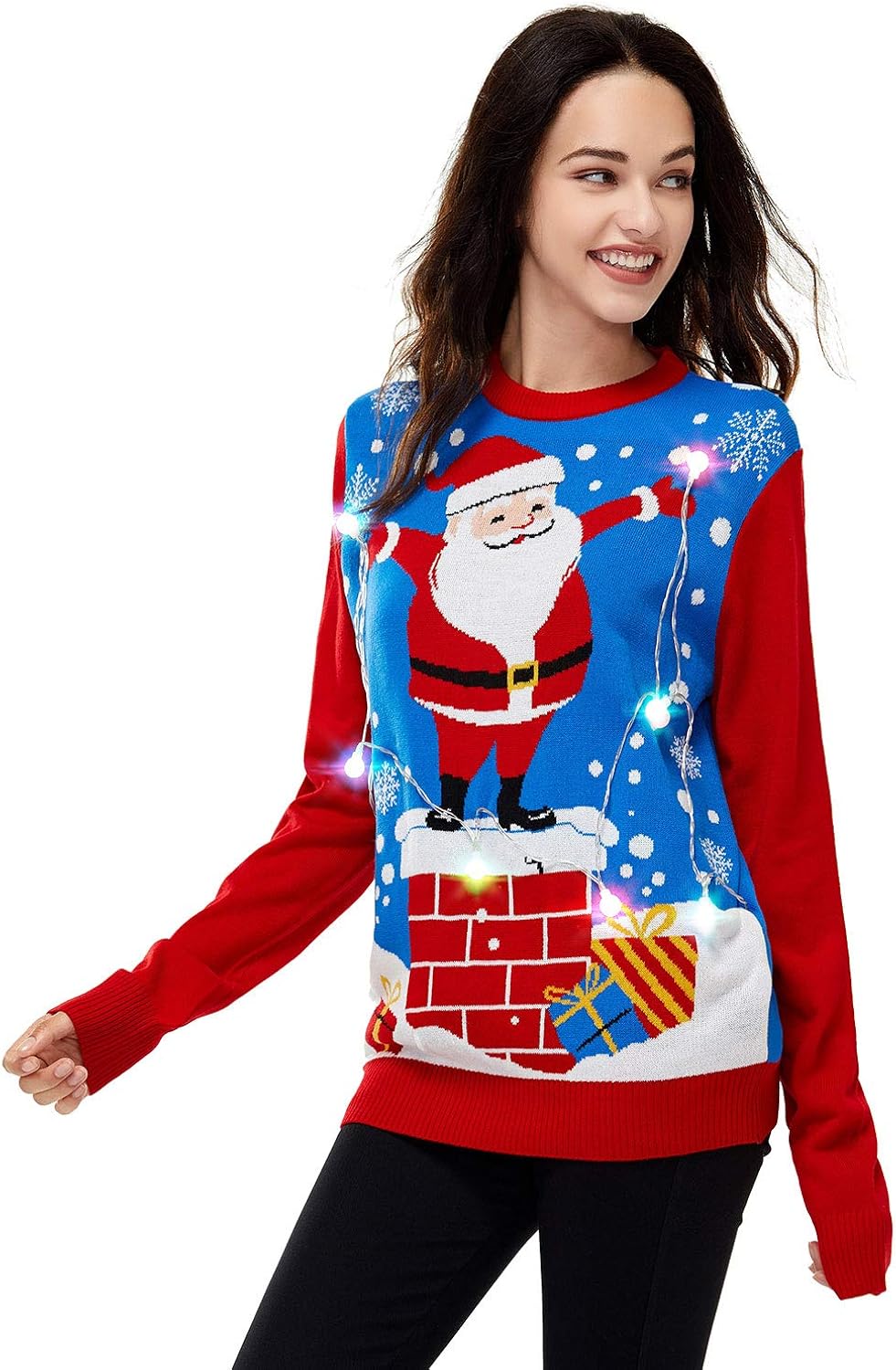 Amazon Unisex Women s Christmas Ugly Sweater Knit Funny LED Light up Flashing Pullover amazon-unisex-women-s-christmas-ugly-sweater-knit-funny-led-light-up-flashing-pullover
