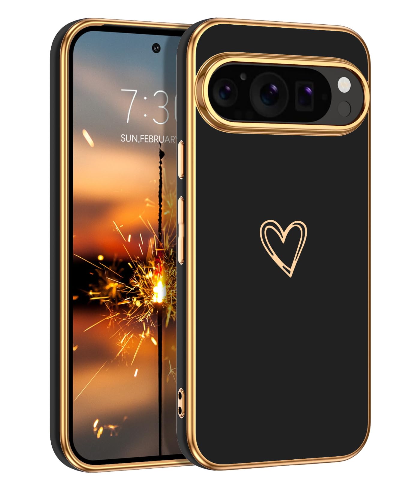 Amazon.com: BENTOBEN for Google Pixel 9/9 Pro Case, Cute Heart ...