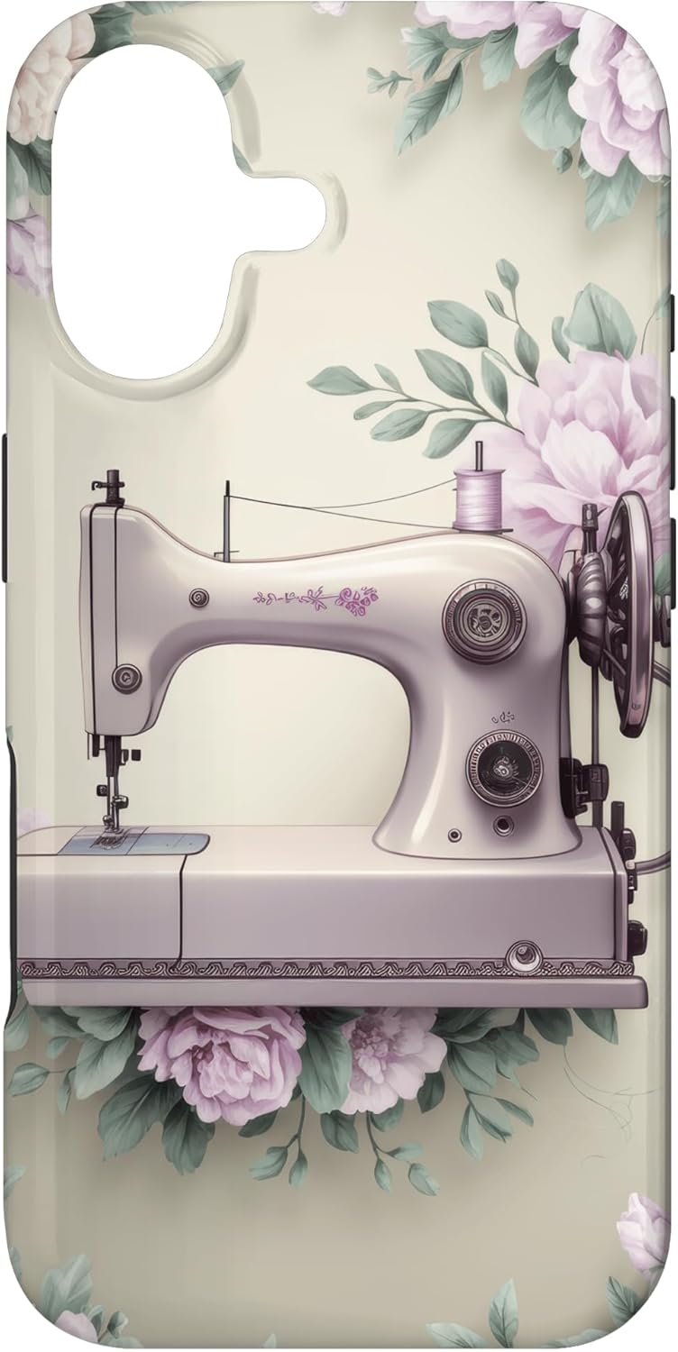 Amazon.com: Vintage Sewing Machine Pattern Sewing Quilter Case for ...