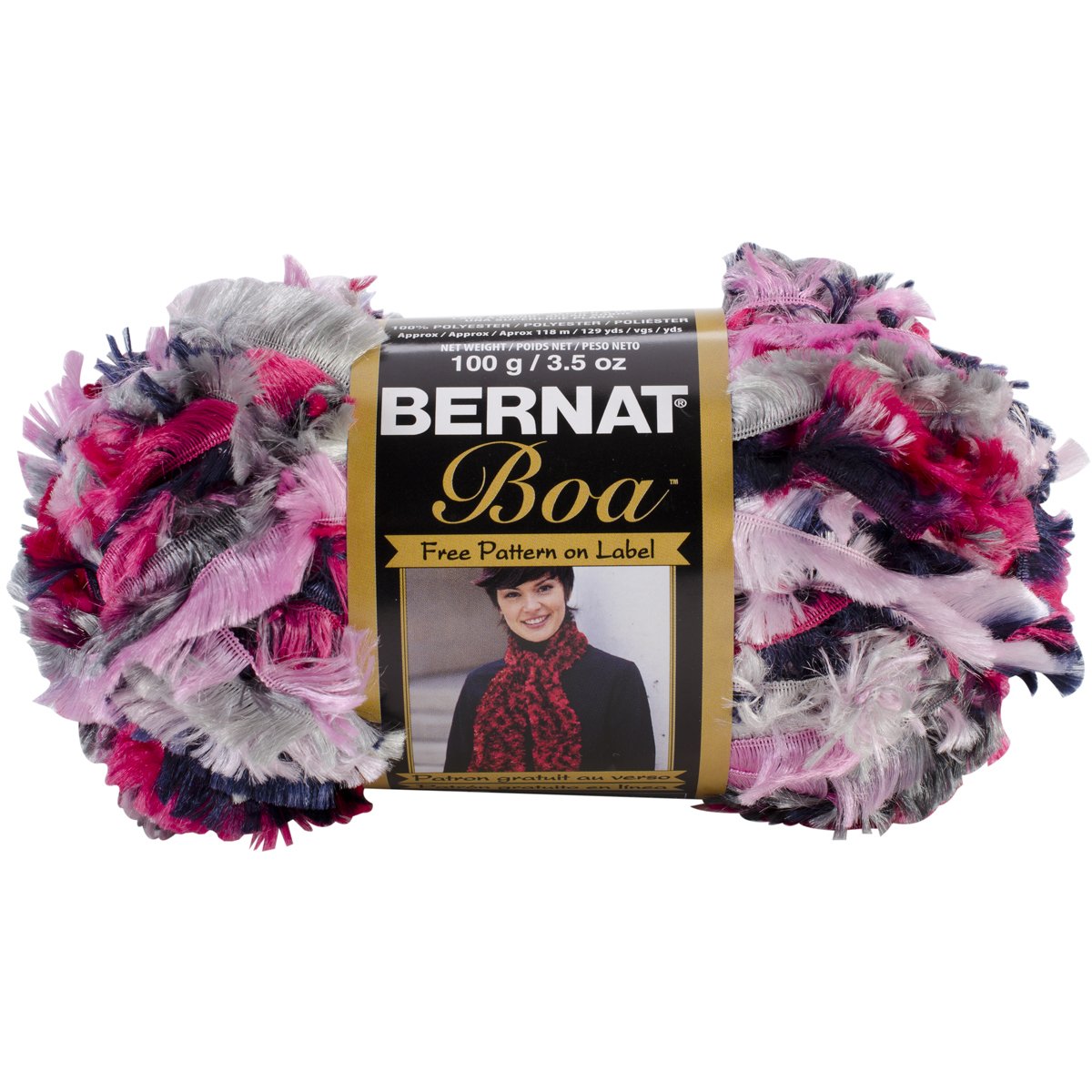 Amazon.com: Spinrite Boa Yarn, Pink Poodle