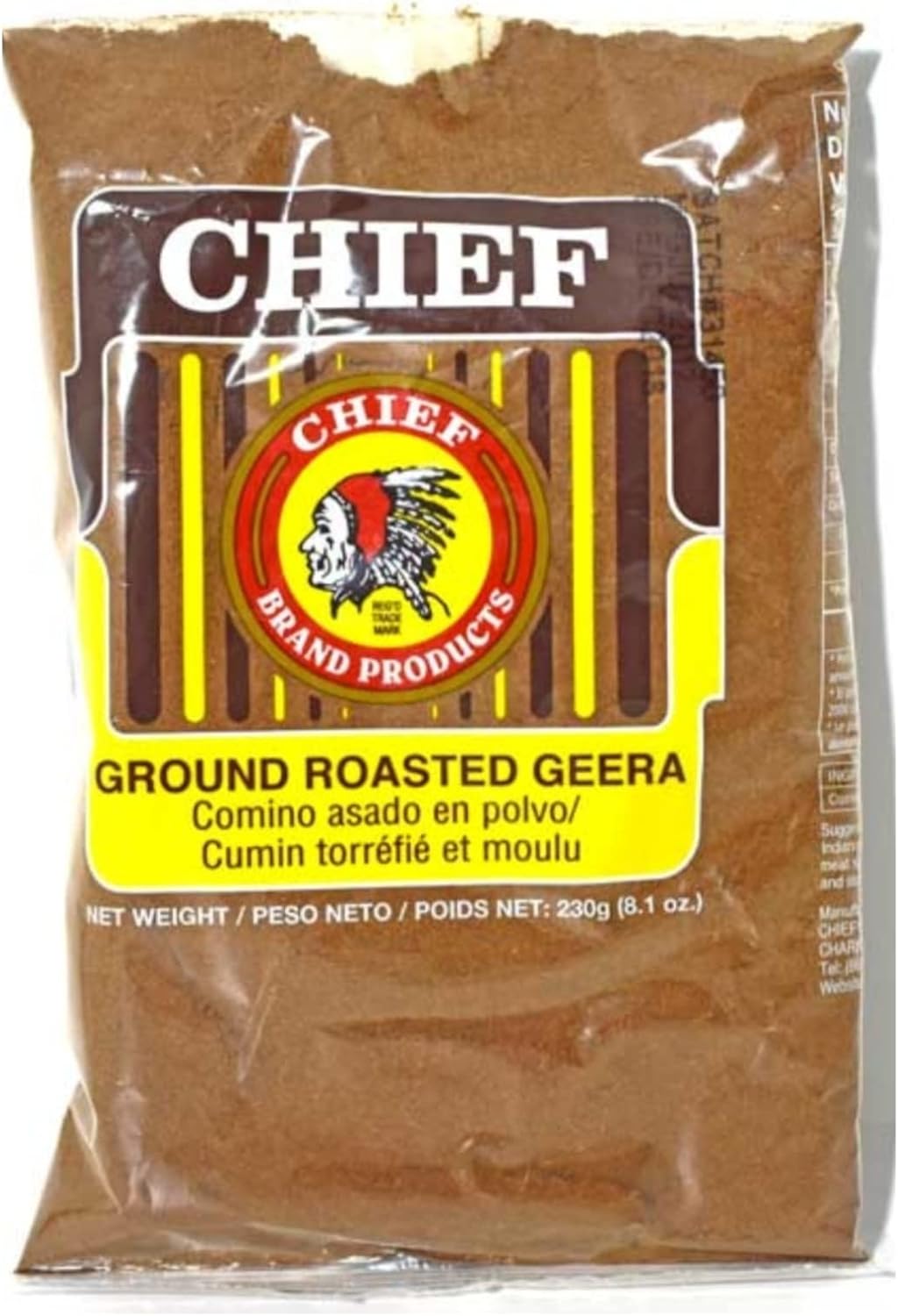 Chief Ground Geera Roasted (Cumin) 230g (Product of Trinidad and Tobago ...