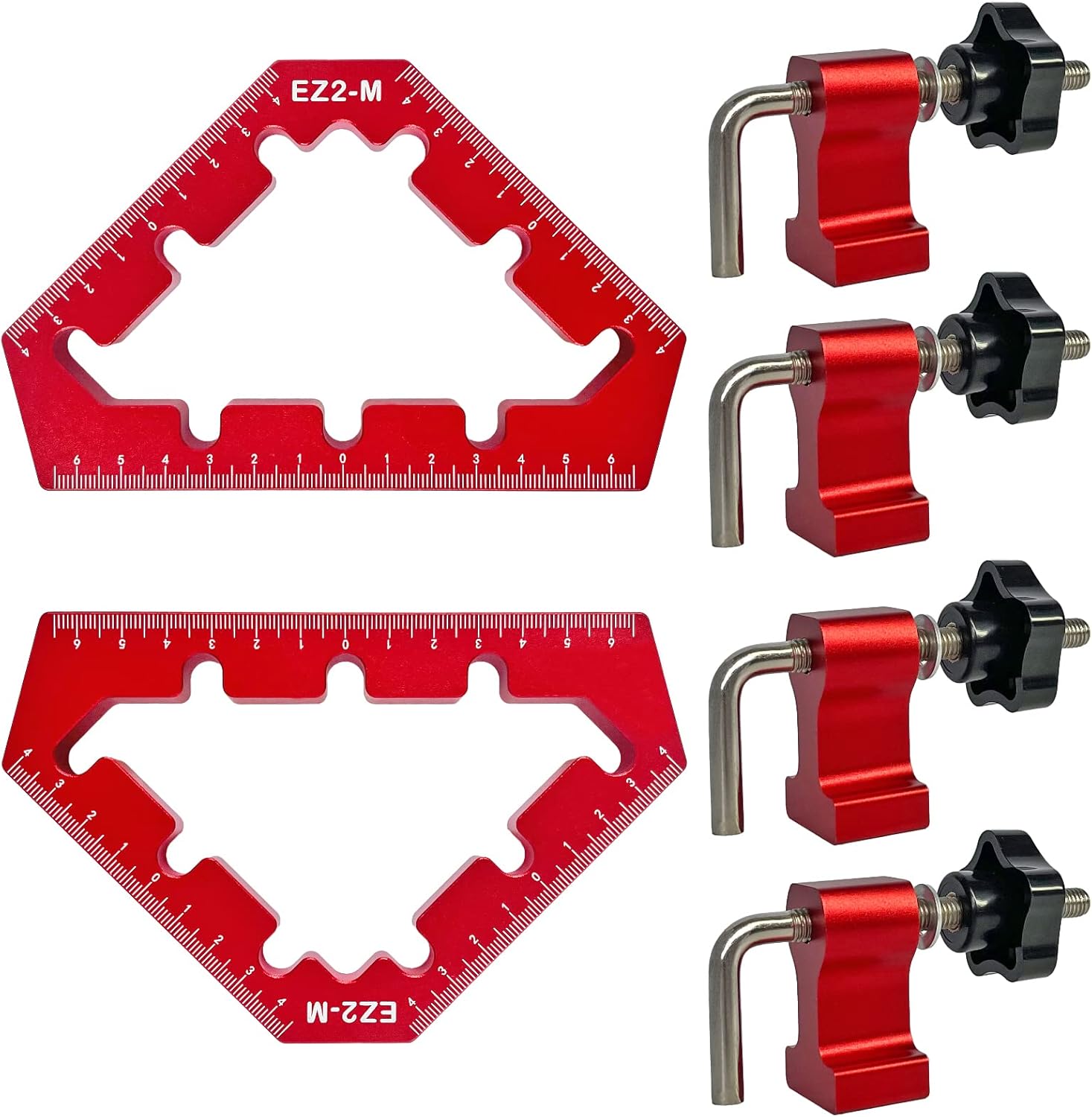 EZ2-M Clamping Squares For Woodworking 45/90 Degree Clamp Triangle ...