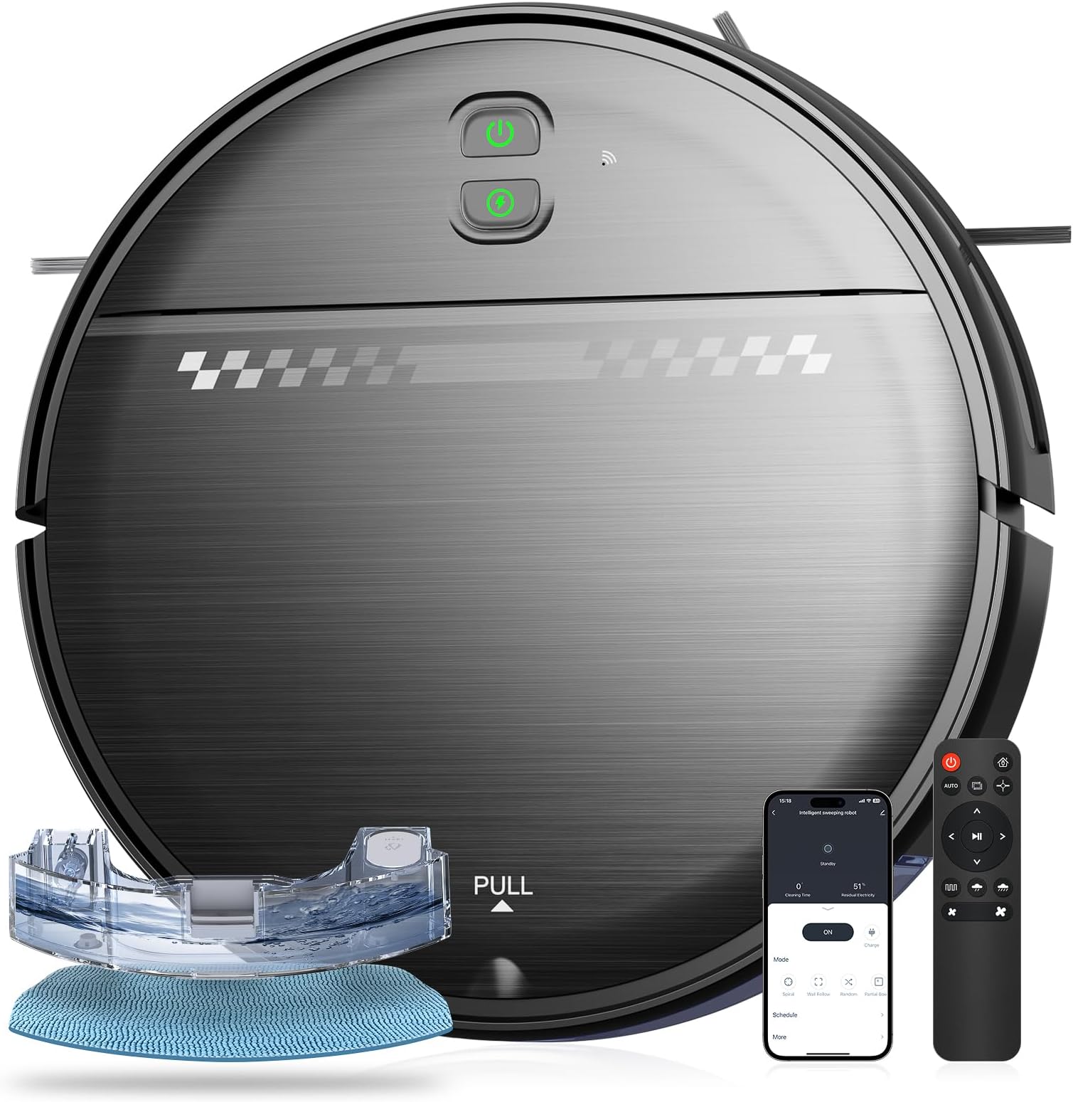 Amazon.com - BR151- Robot Vacuum Cleaner, 2 in 1 Robot Vacuum and Mop ...